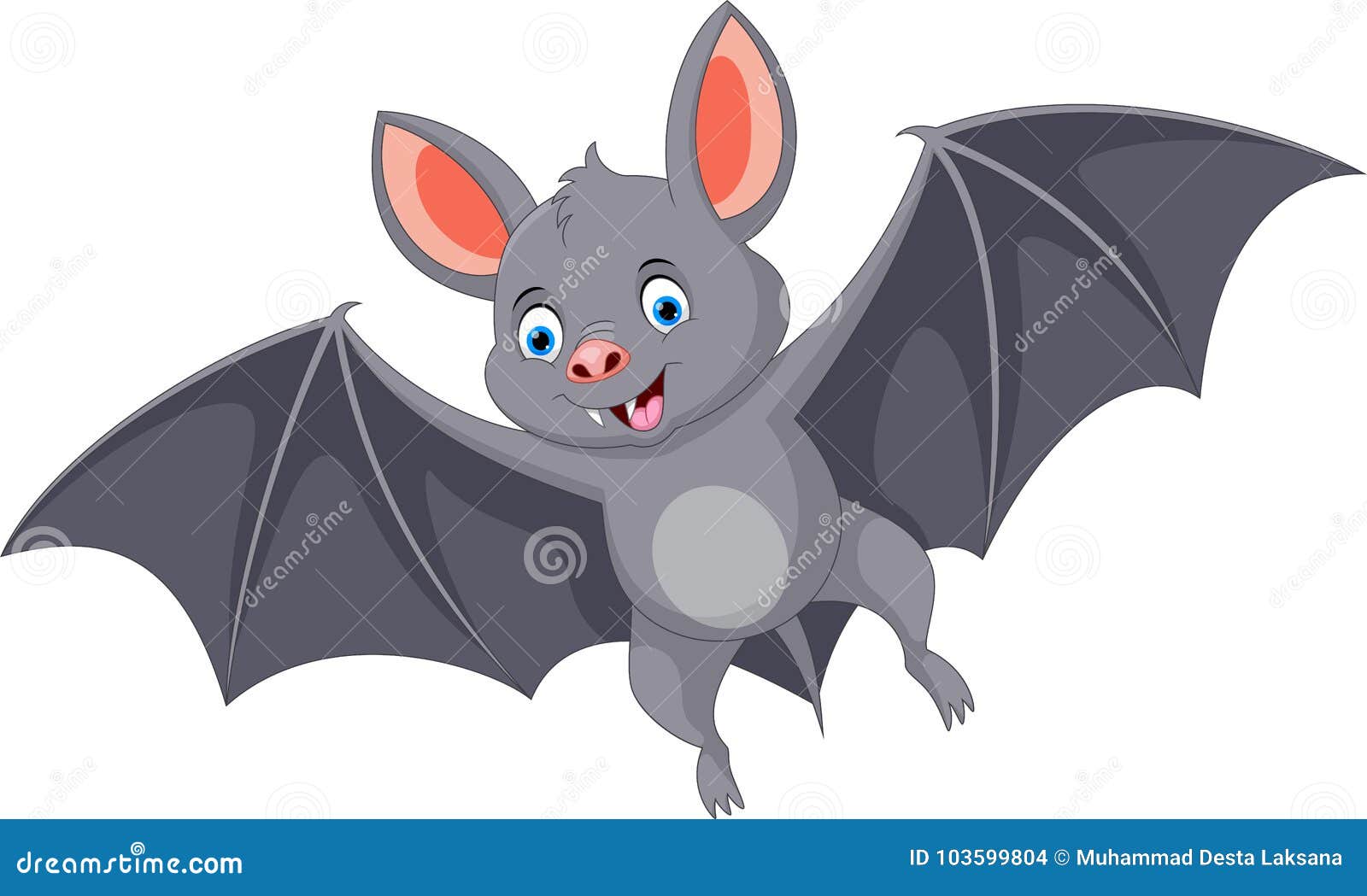 Happy bat cartoon flying stock illustration. Illustration of halloween ...