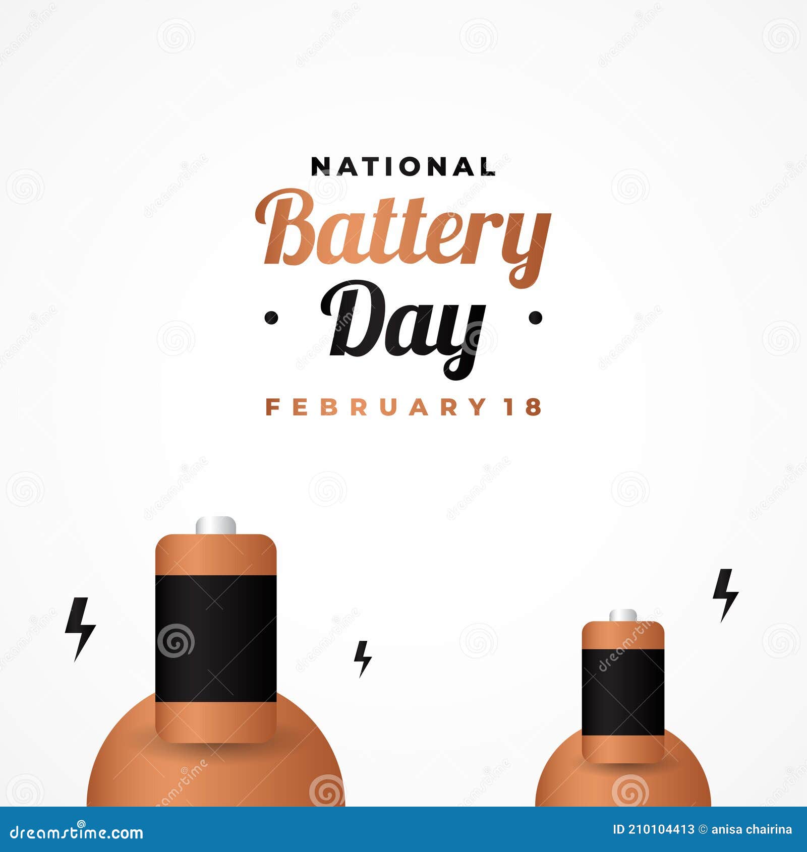 Happy Battery Day Vector Design Template Background | CartoonDealer.com ...