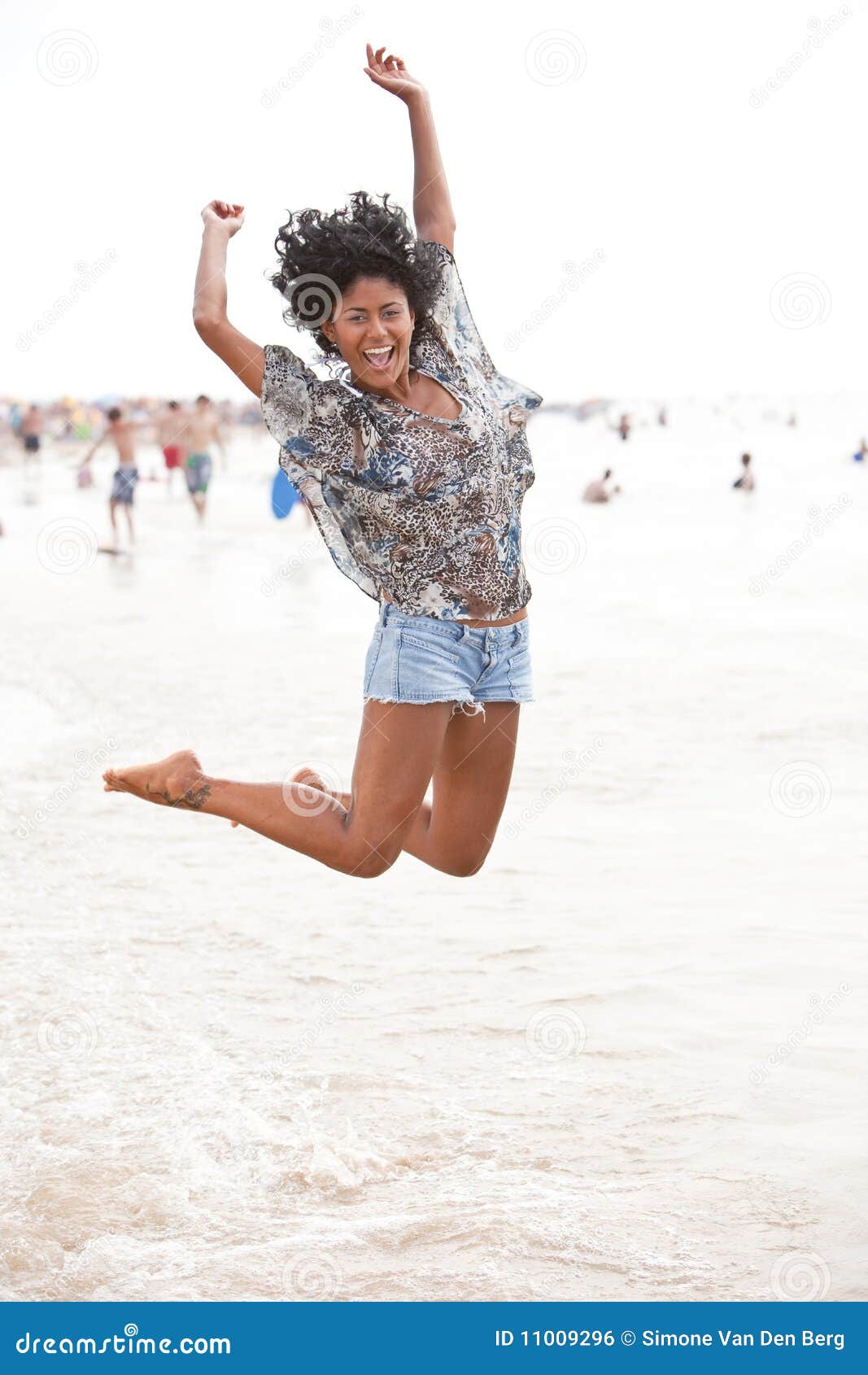Happy at the beach stock photo. Image of water, summer - 11009296