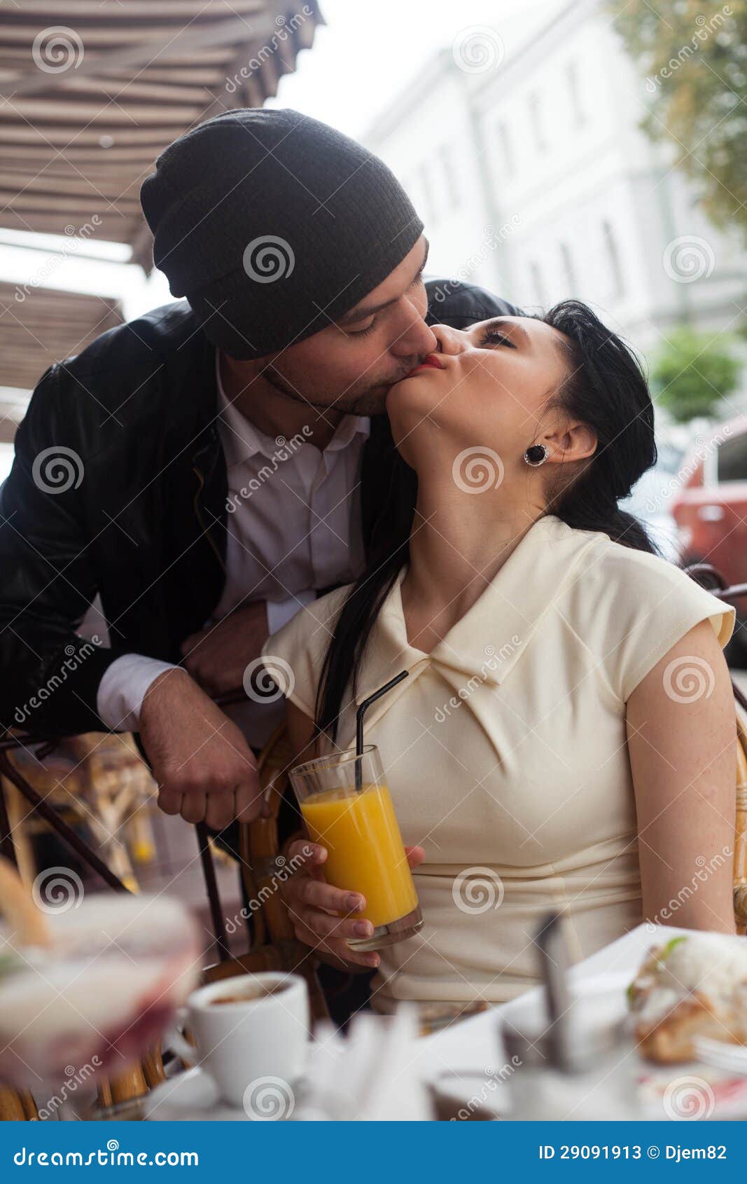 Happy Beautiful couple stock image. Image of female, plate - 29091913