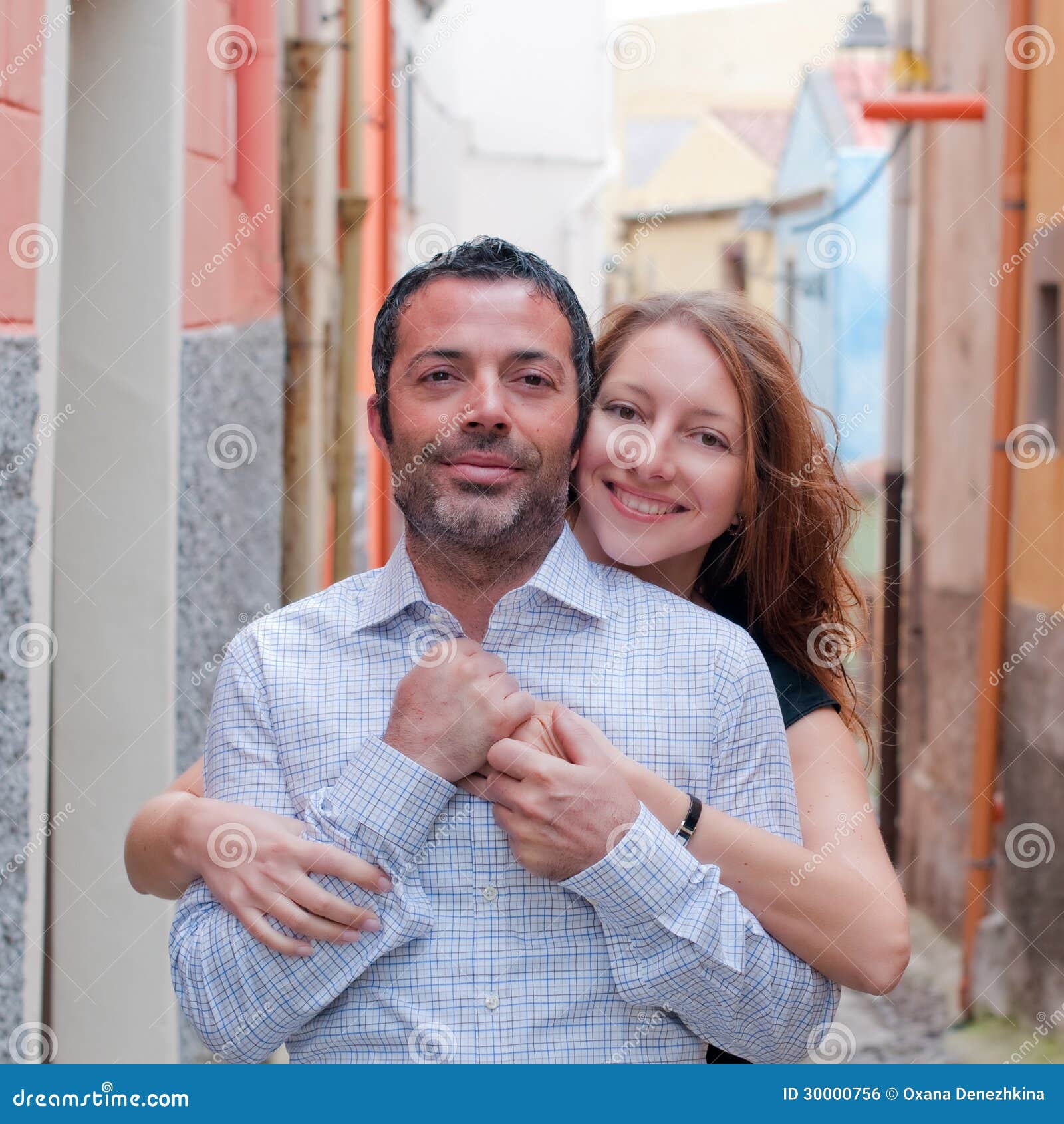 Happy beautiful couple stock photo. Image of laughing - 30000756