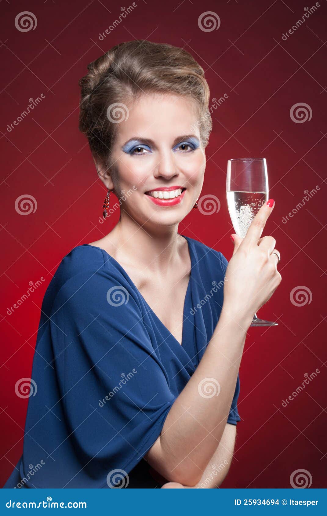 Happy beautiful lady stock photo. Image of glamour, femininity - 25934694