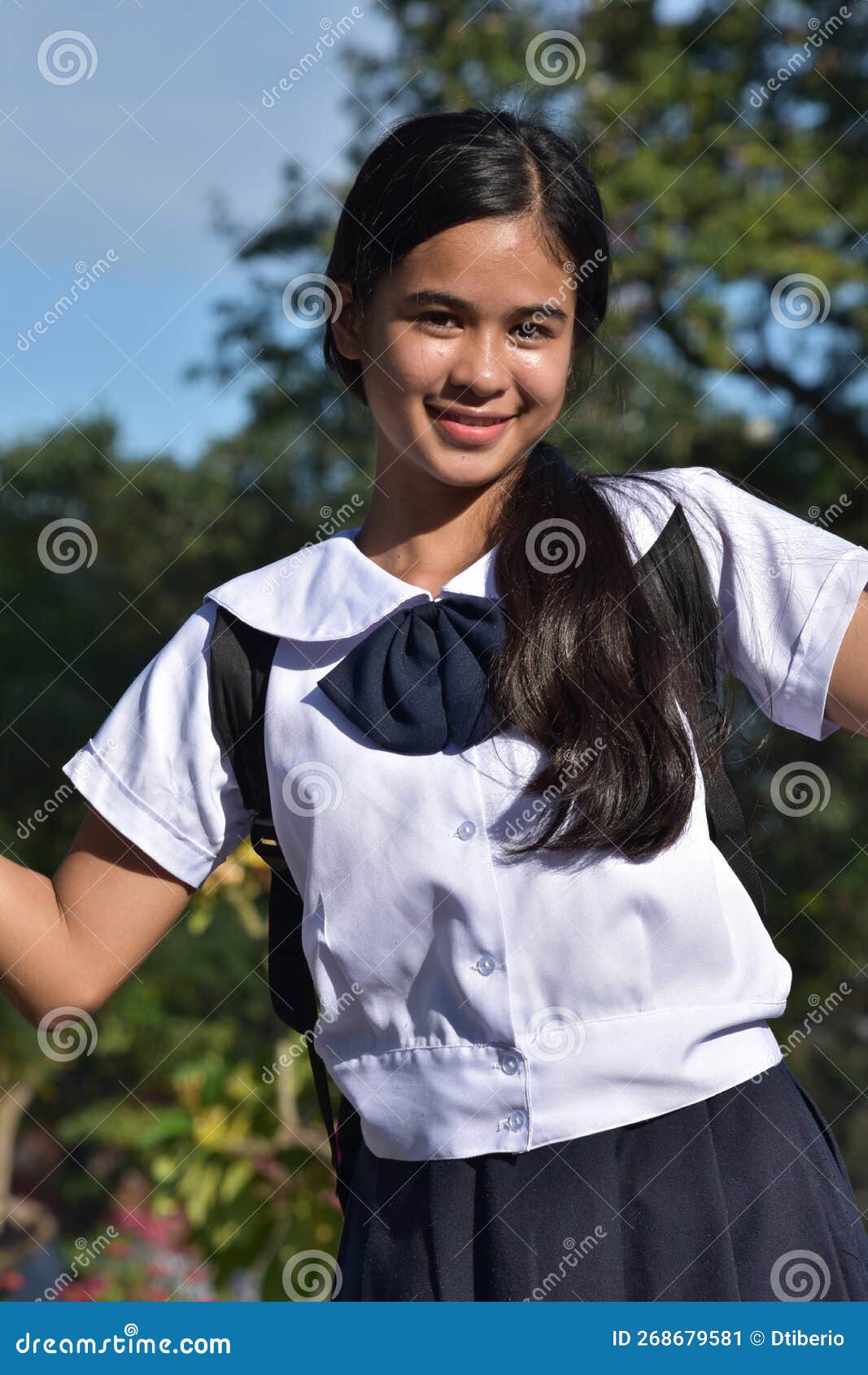 A Happy Beautiful Philippine Girl Stock Image - Image of girl, asia ...