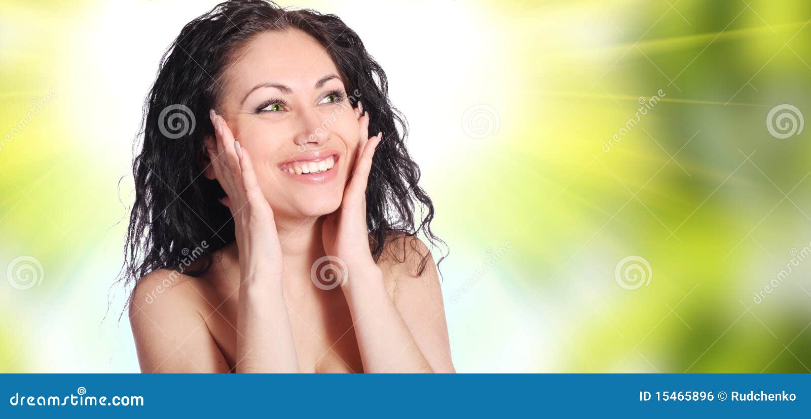 Happy beautiful woman stock photo. Image of laughter - 15465896
