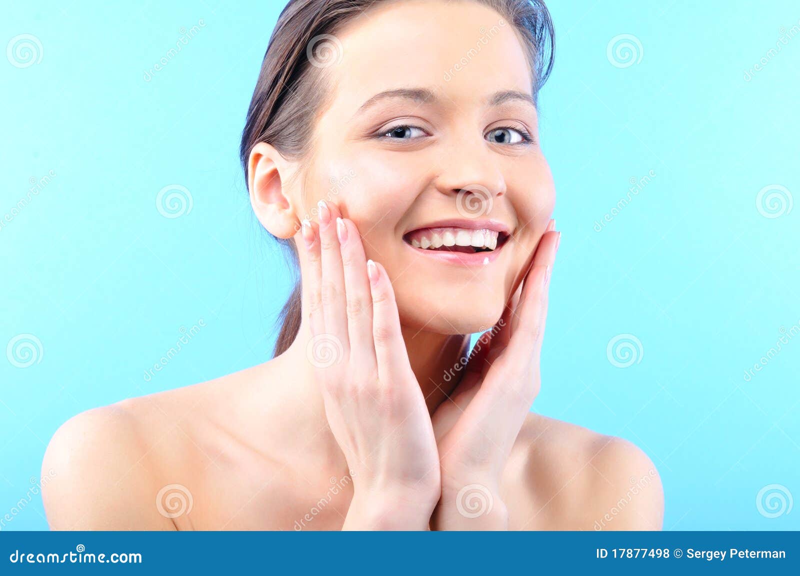 Happy beautiful woman stock photo. Image of beauty, glamour - 17877498