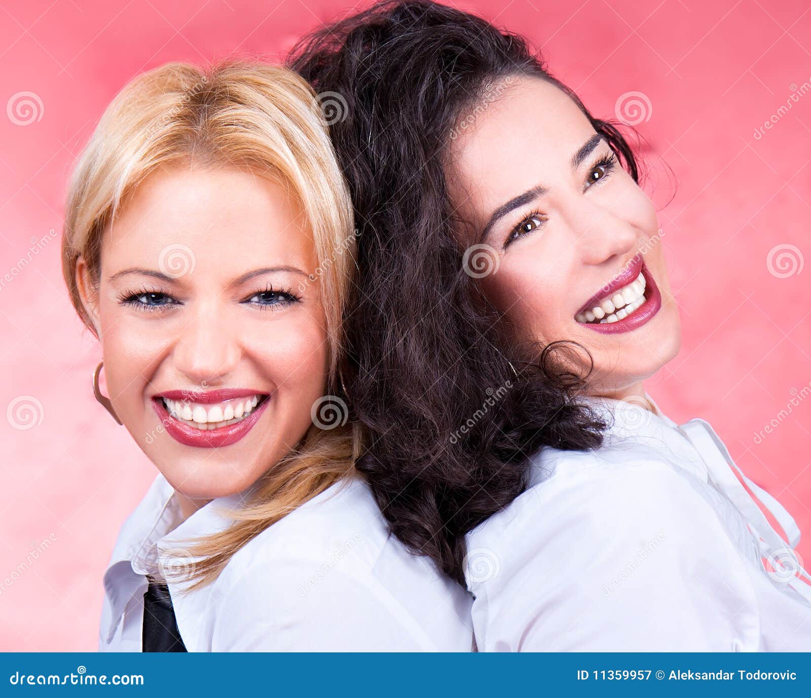 Happy Beautiful Young Women Laughing Stock Image - Image of laugh ...