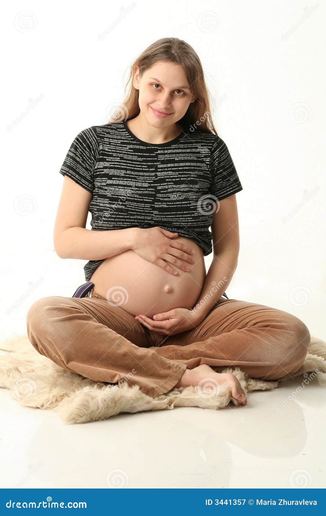 Happy belly stock image. Image of glad, birth, family - 3441357