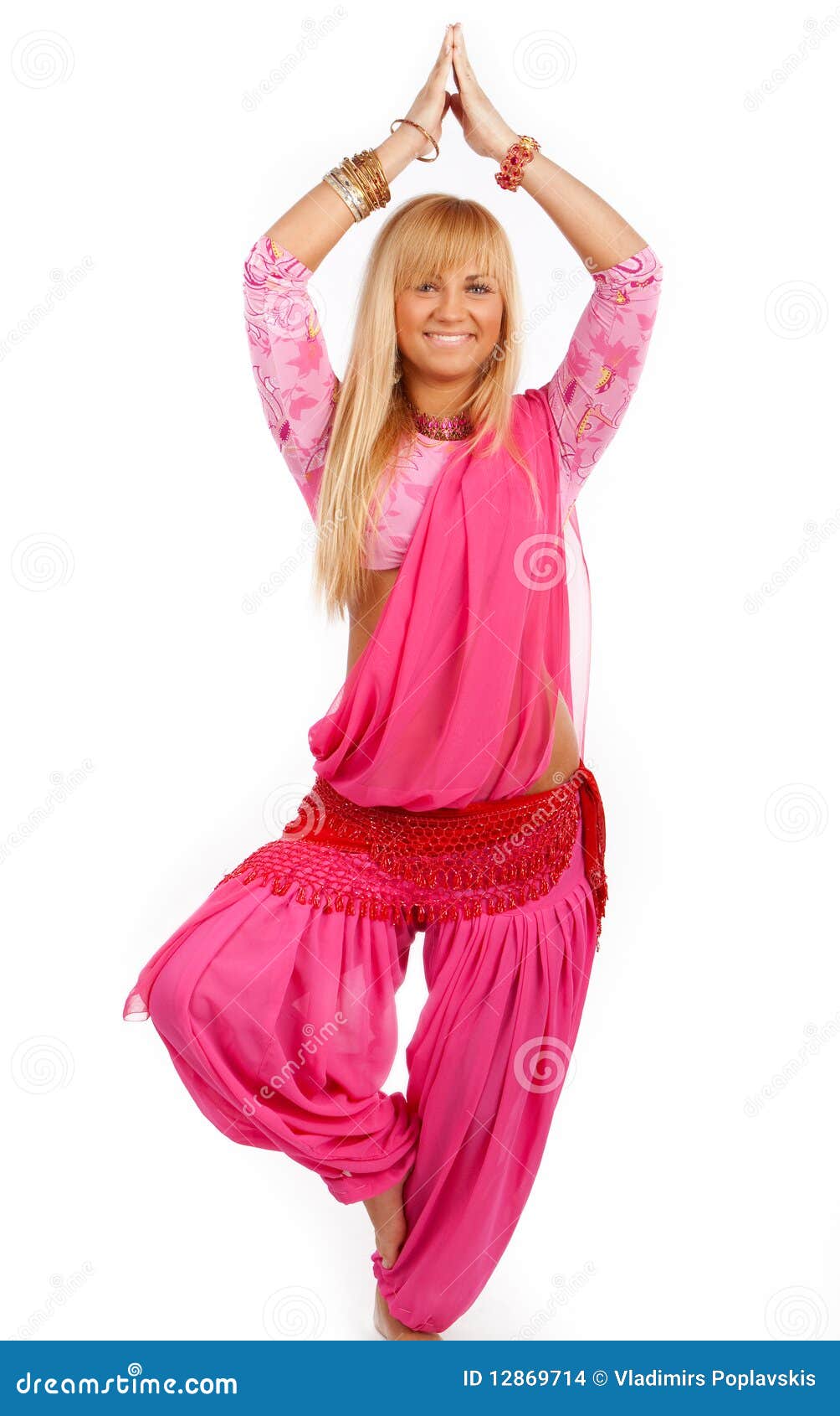 Happy belly dancer stock photo. Image of happy, dancing - 12869714