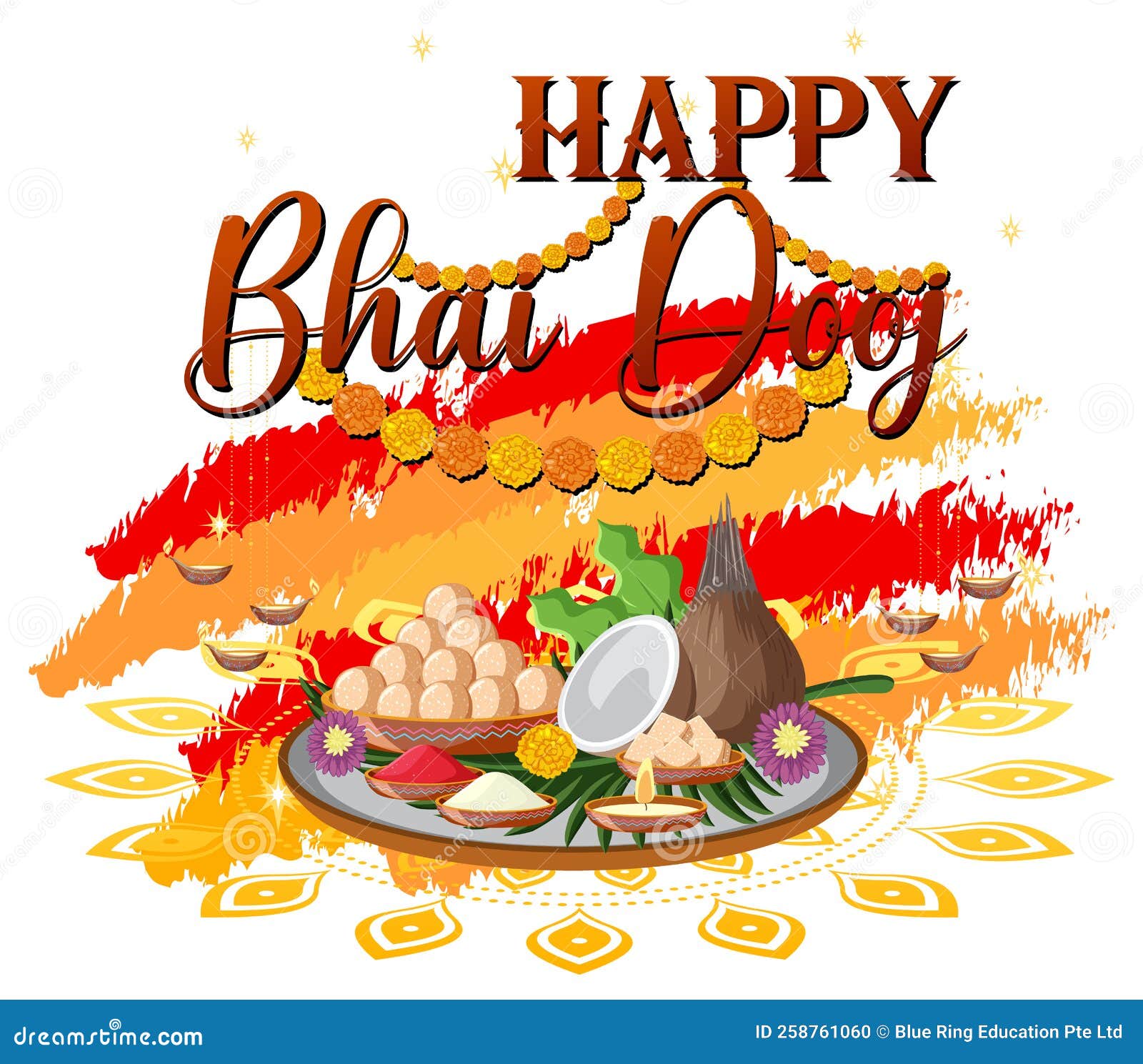 Happy Bhai Dooj Poster Design Stock Vector - Illustration of emotion ...