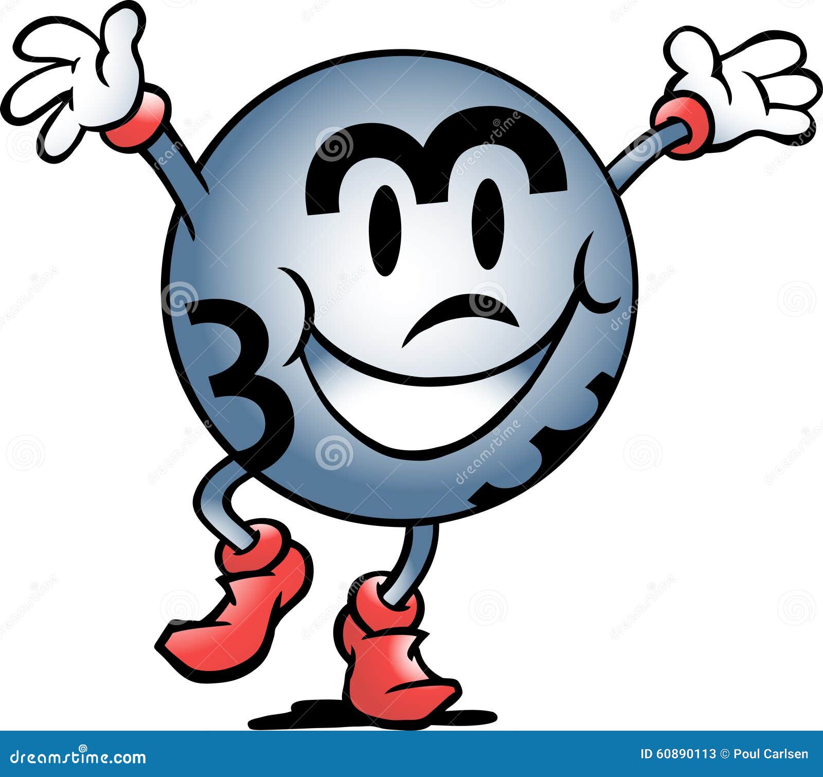 Happy Bingo Ball Winner stock illustration. Illustration of happy ...