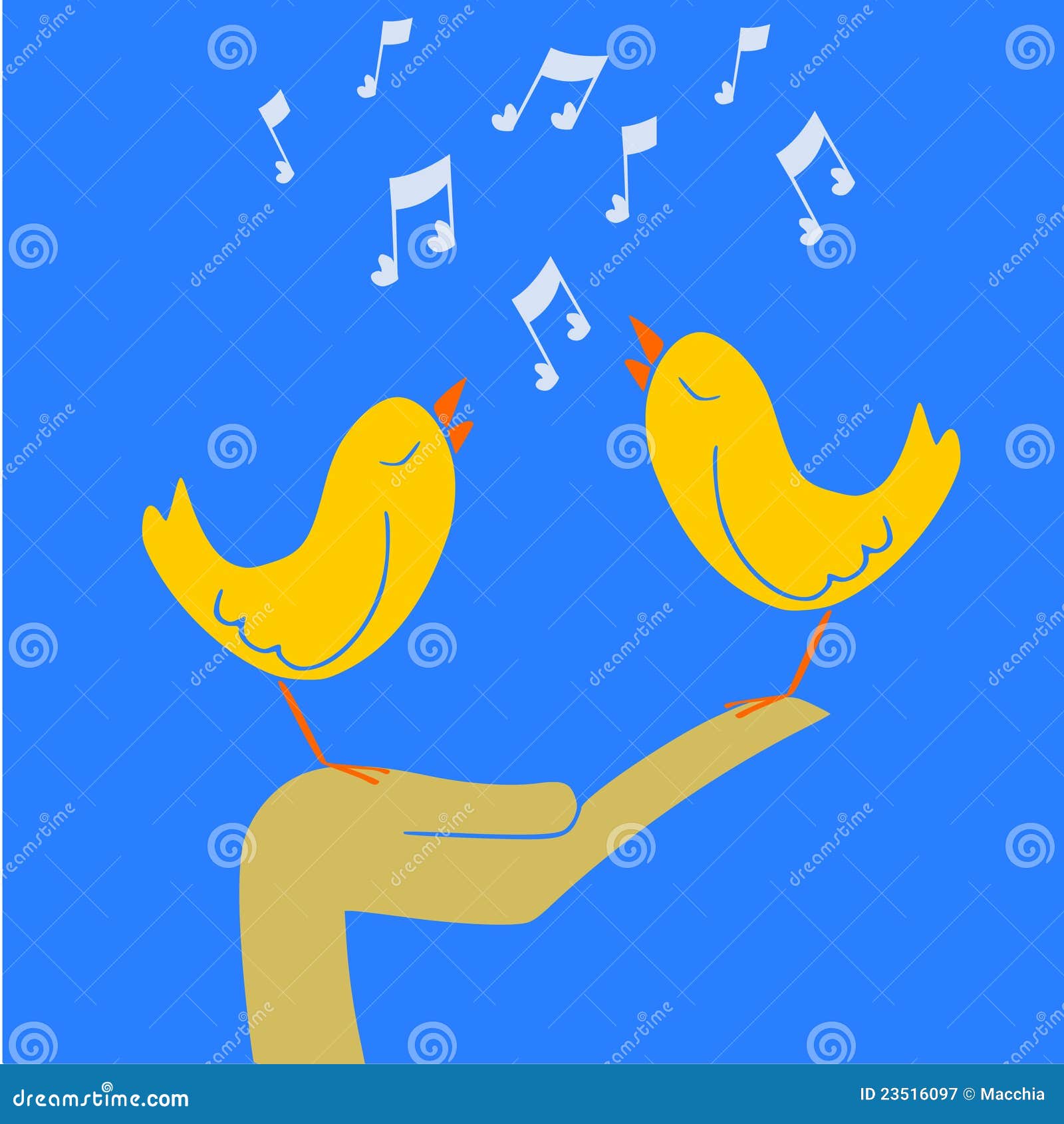 Happy bird stock illustration. Illustration of drawing - 23516097