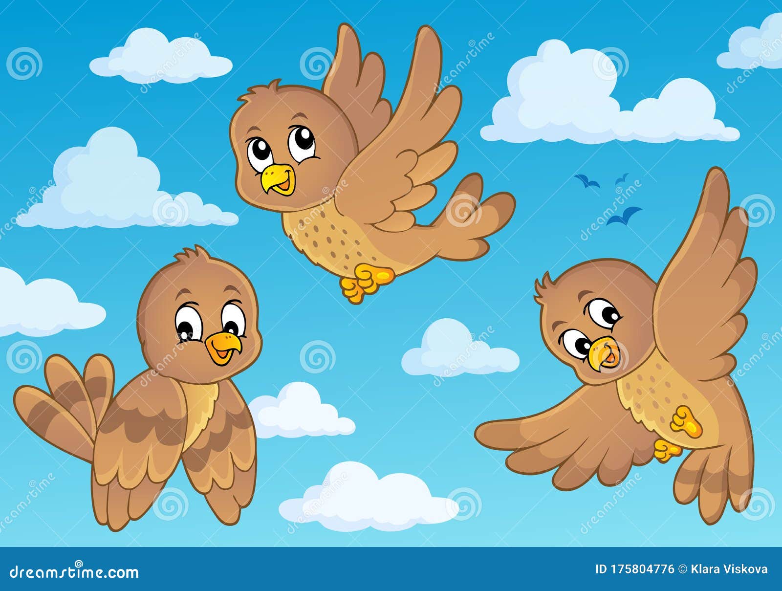 Happy birds theme image 3 stock vector. Illustration of feather - 175804776