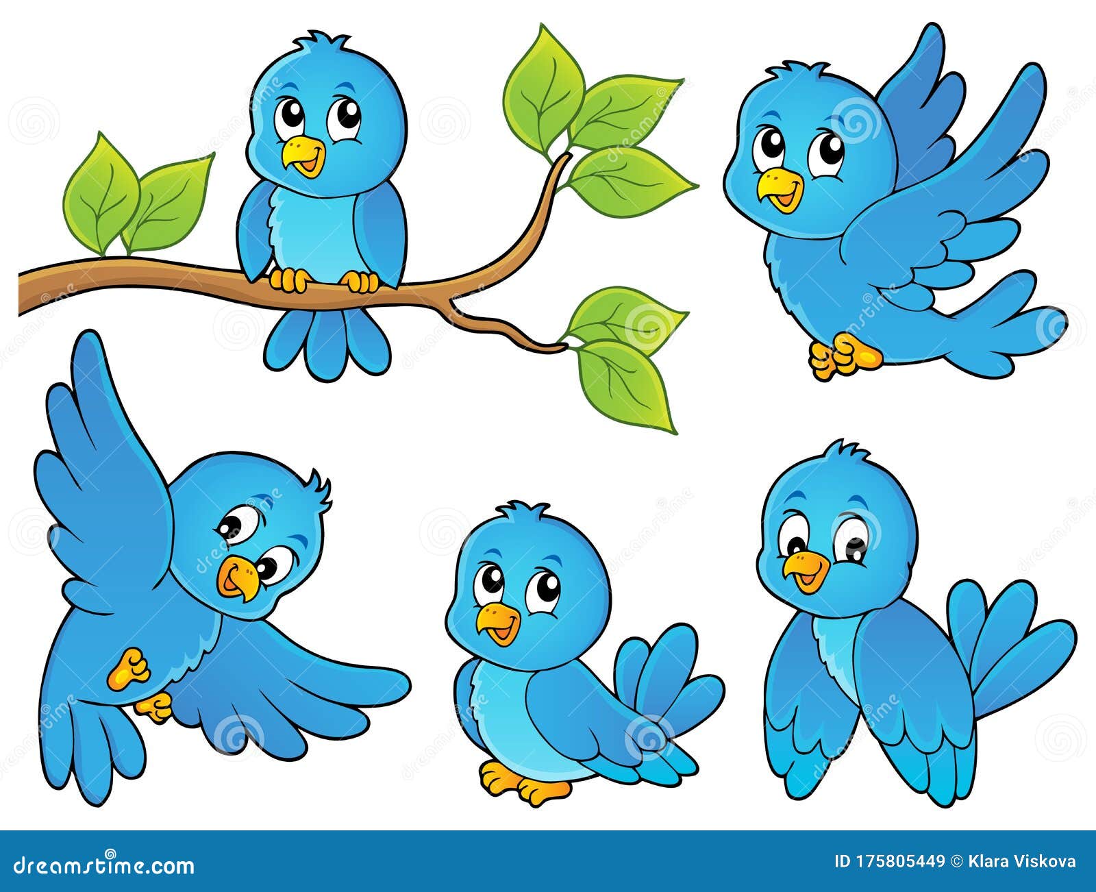 Happy birds theme image 1 stock vector. Illustration of wildlife ...