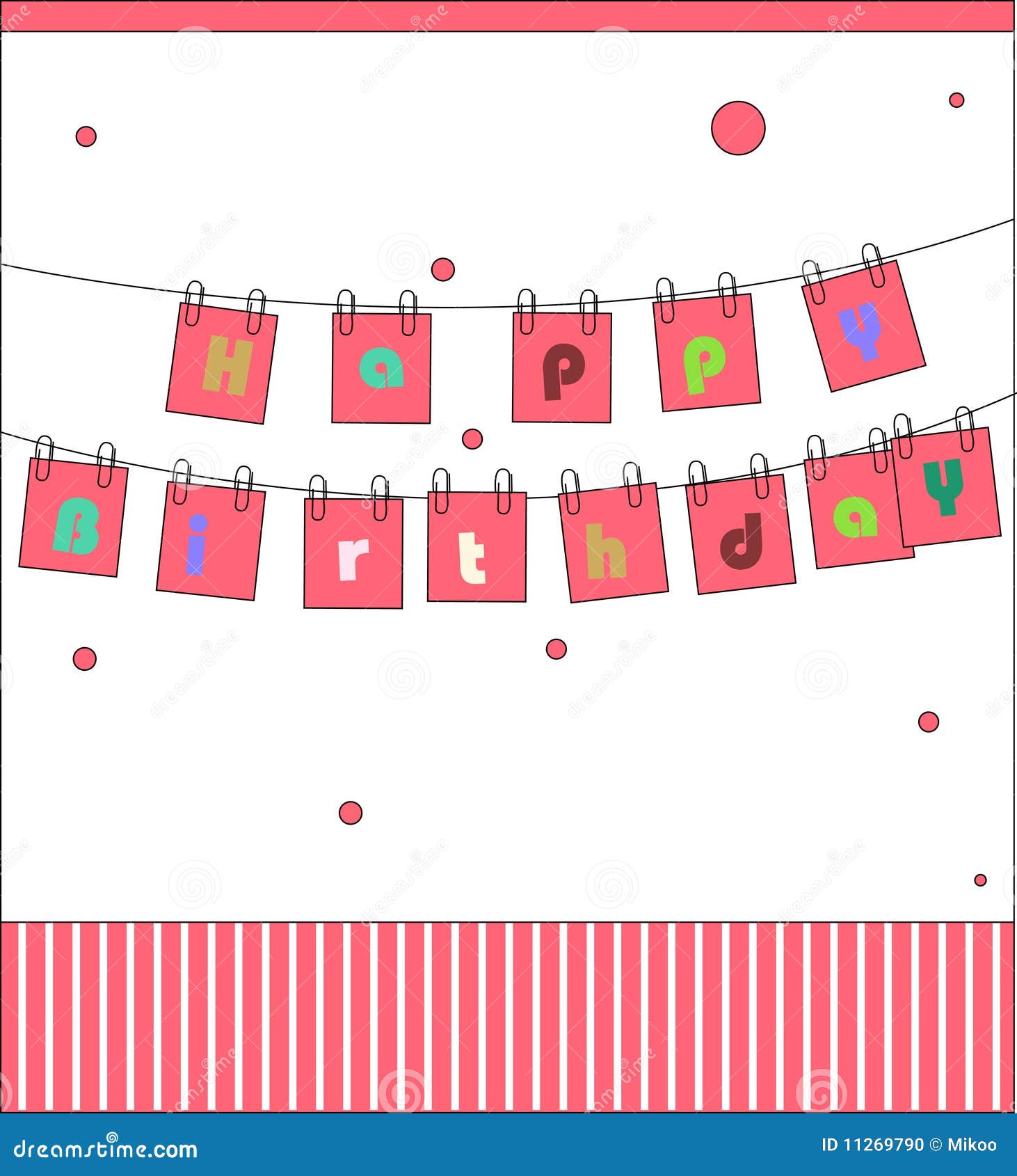 Happy birthday stock vector. Illustration of rectangle - 11269790