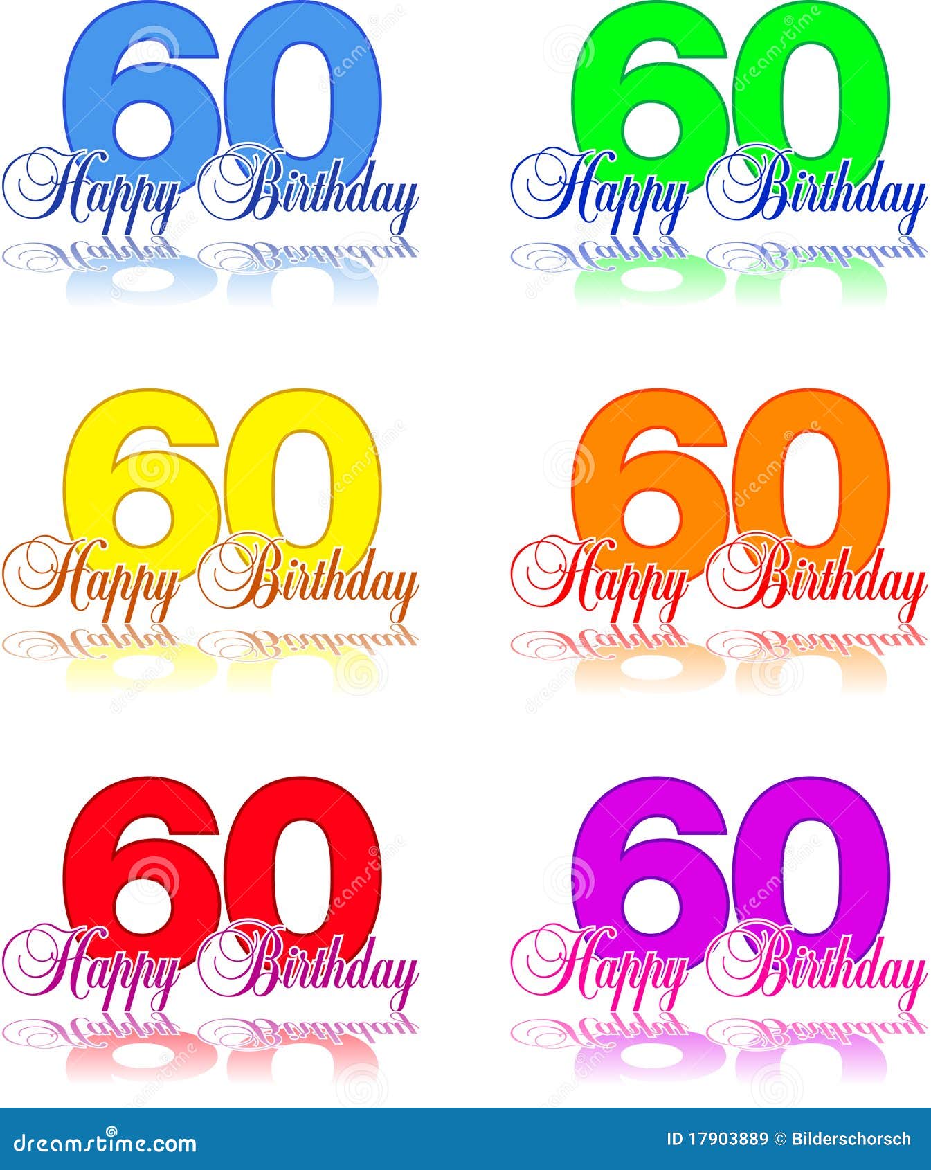 Happy birthday 60 stock vector. Illustration of drawing - 17903889