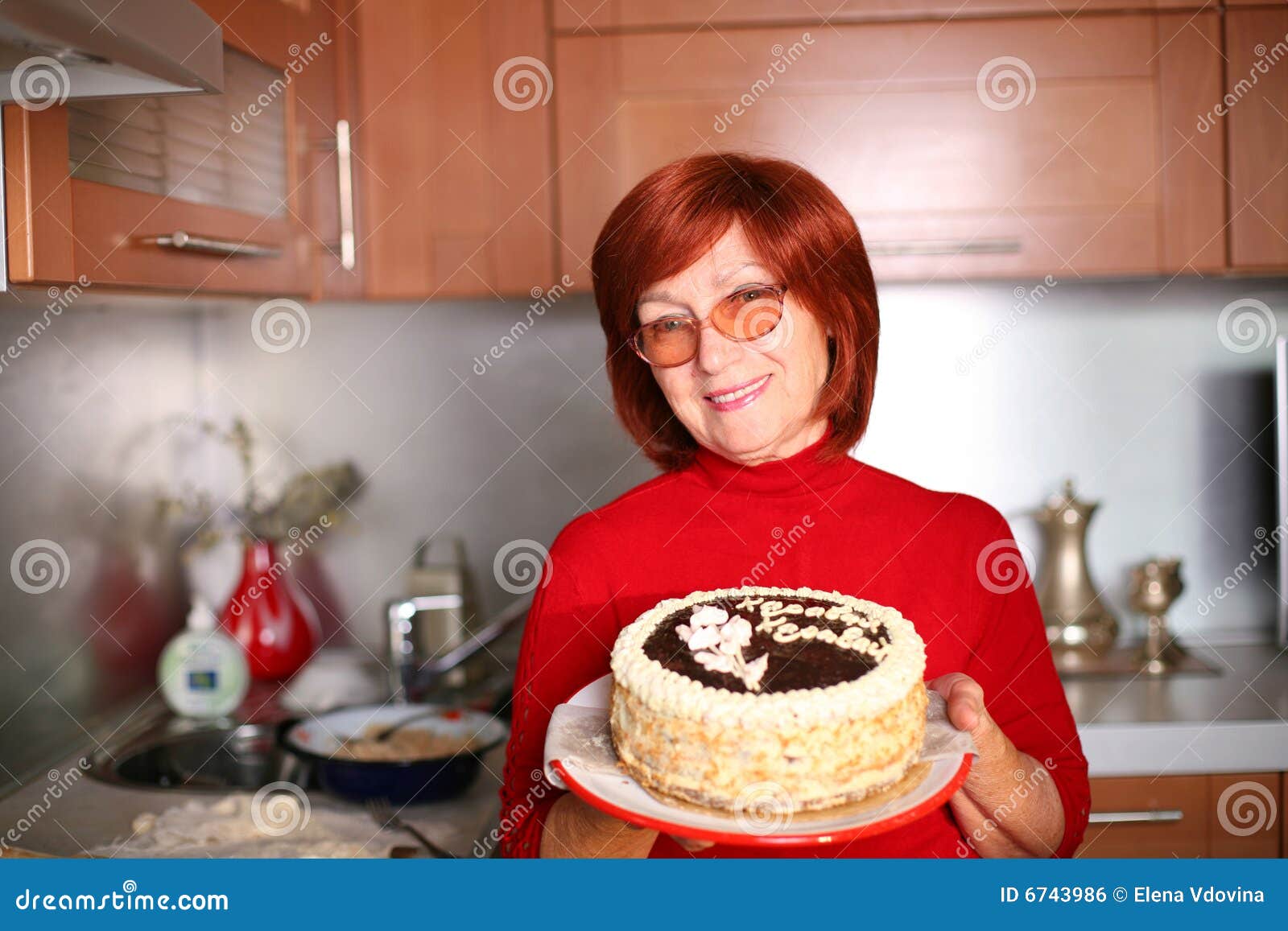 Happy birthday! stock photo. Image of cookery, housewife - 6743986