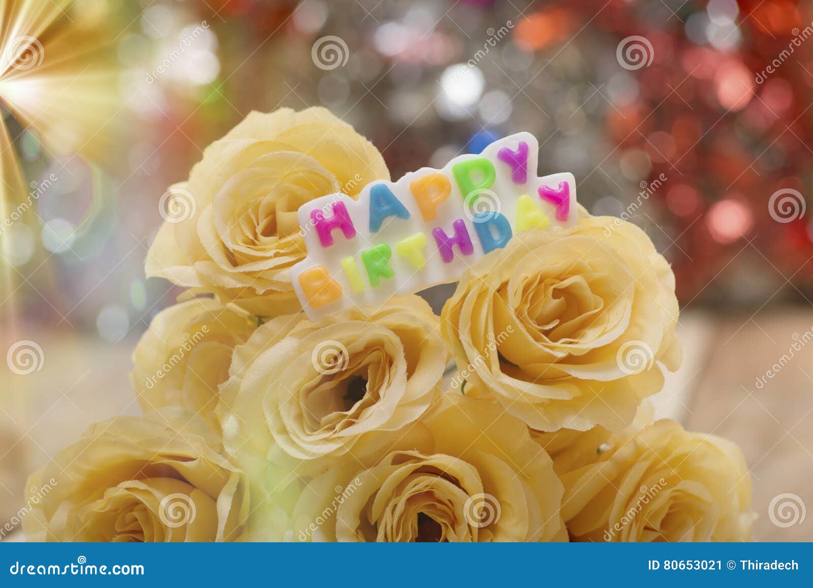 Happy Birthday, Abstract Background Stock Image - Image of candle ...