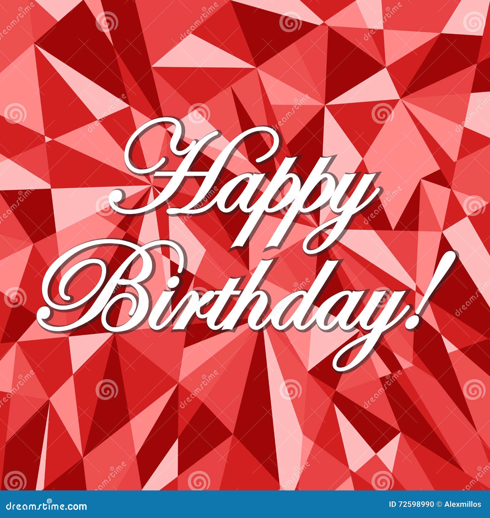 Happy Birthday Abstract Card Pattern Illustration Stock Illustration ...