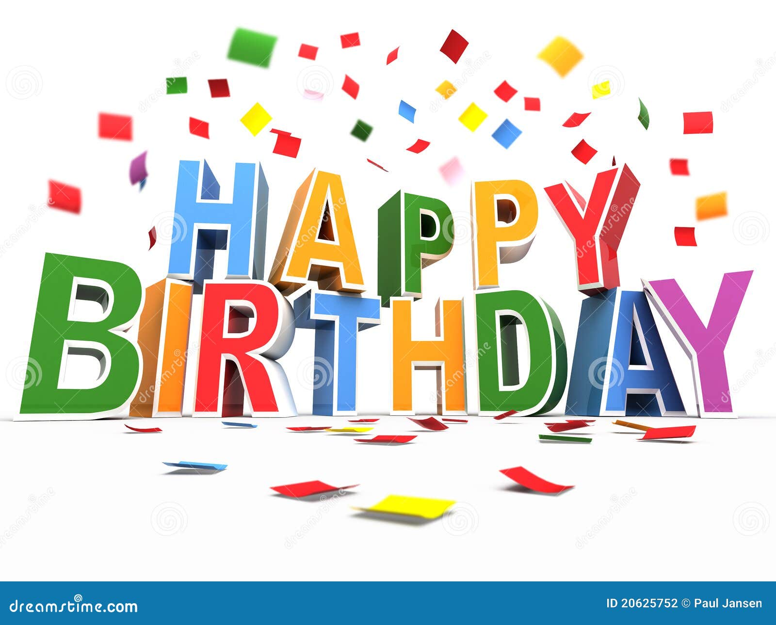 Happy Birthday Background with Confetti Stock Illustration ...
