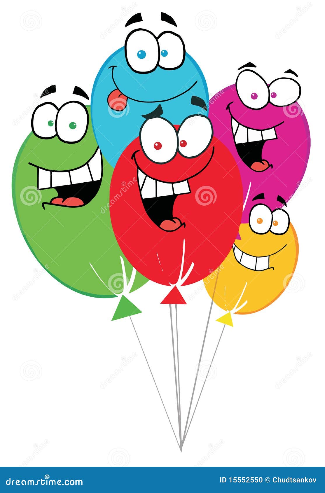 Happy birthday baloons stock vector. Illustration of mascot - 15552550