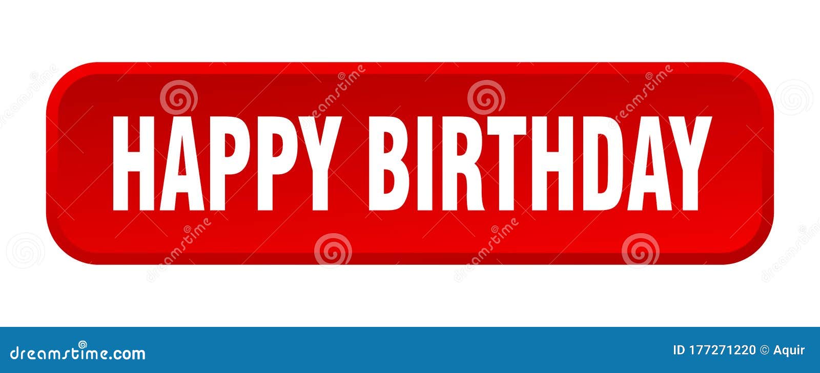 Happy Birthday Button. Happy Birthday Square 3d Push Button Stock ...