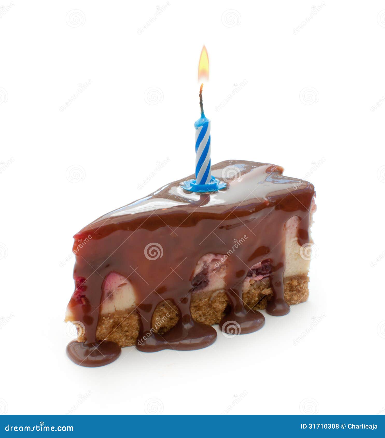 Happy birthday cake slice stock photo. Image of creamy - 31710308