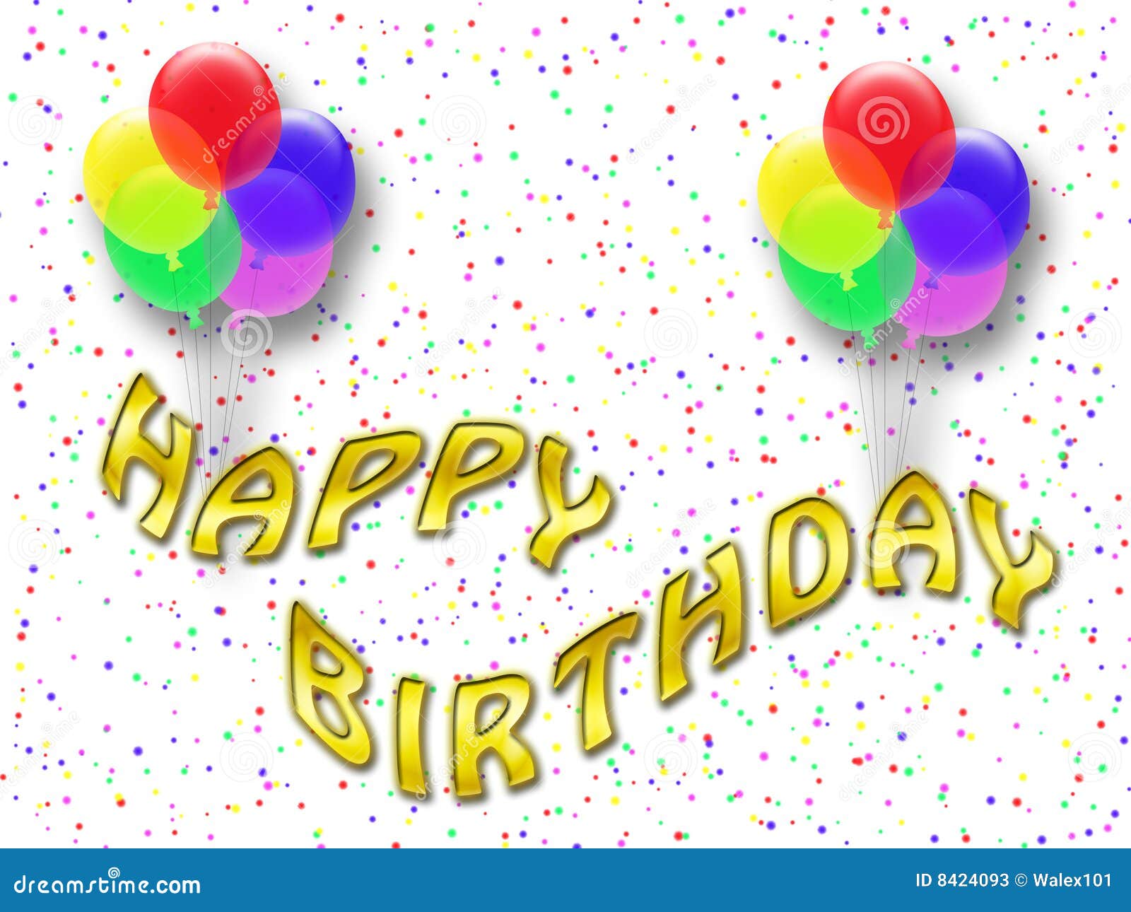 Happy birthday card (10) stock illustration. Illustration of occasions ...