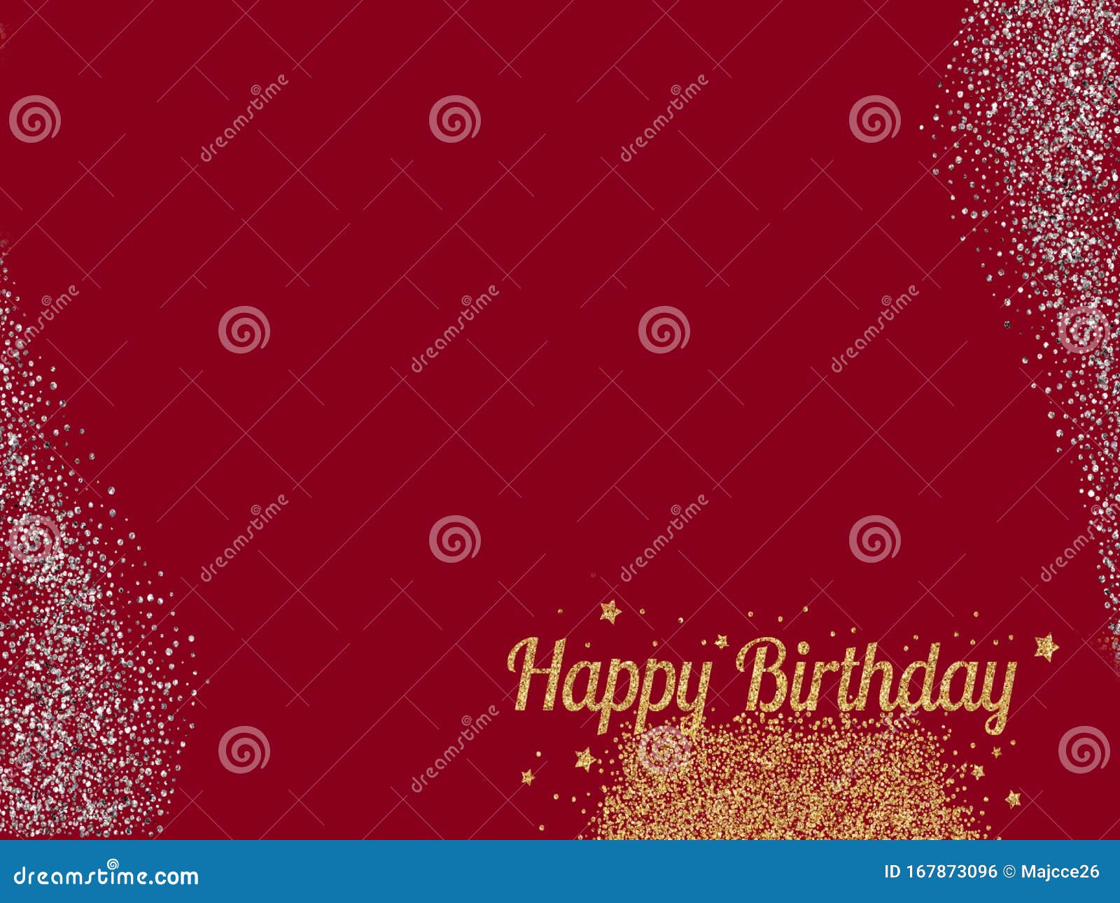 Happy Birthday Card Background Text Glitter Texture Stock Illustration ...