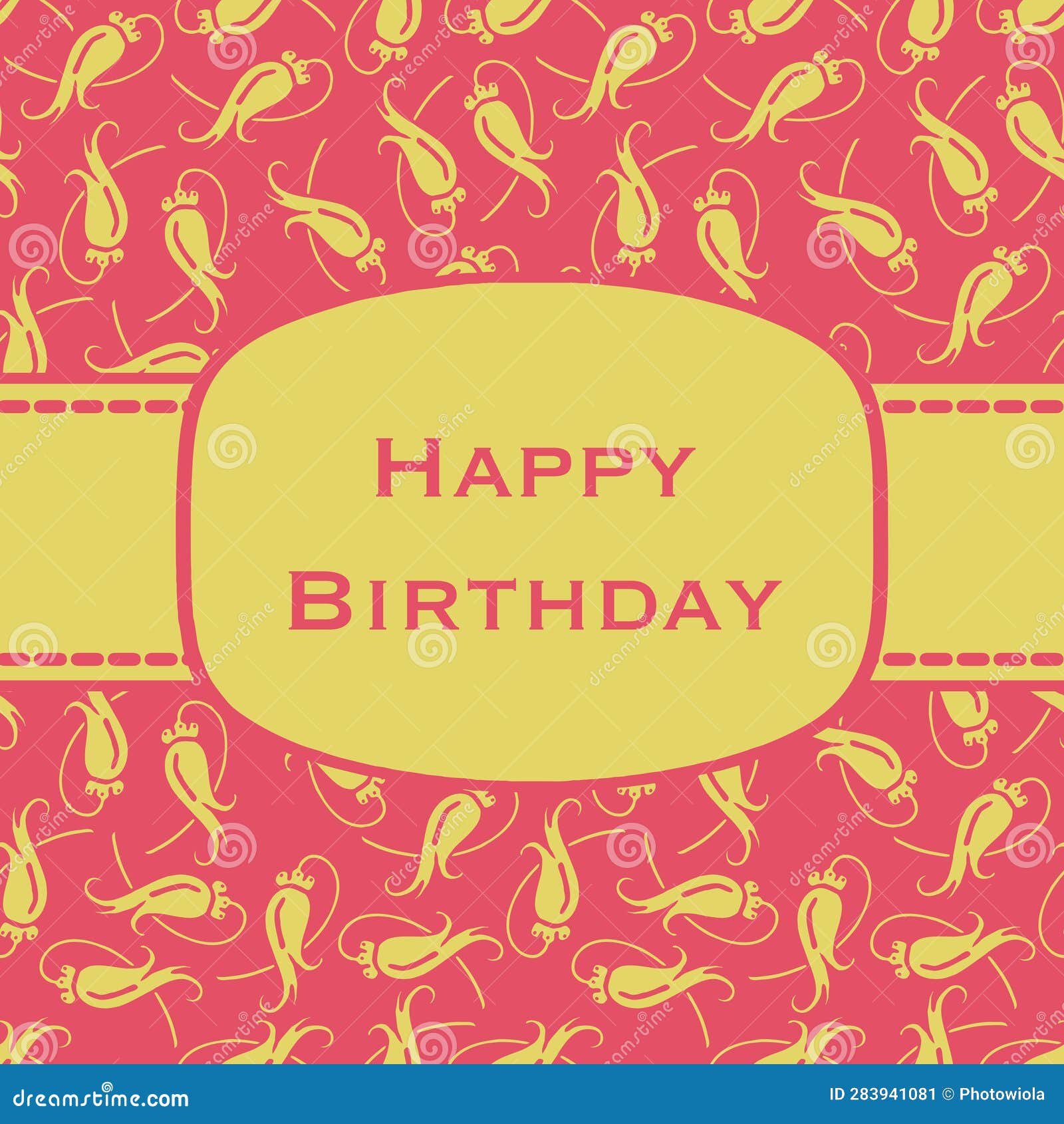 Happy Birthday card design stock illustration. Illustration of birthday ...
