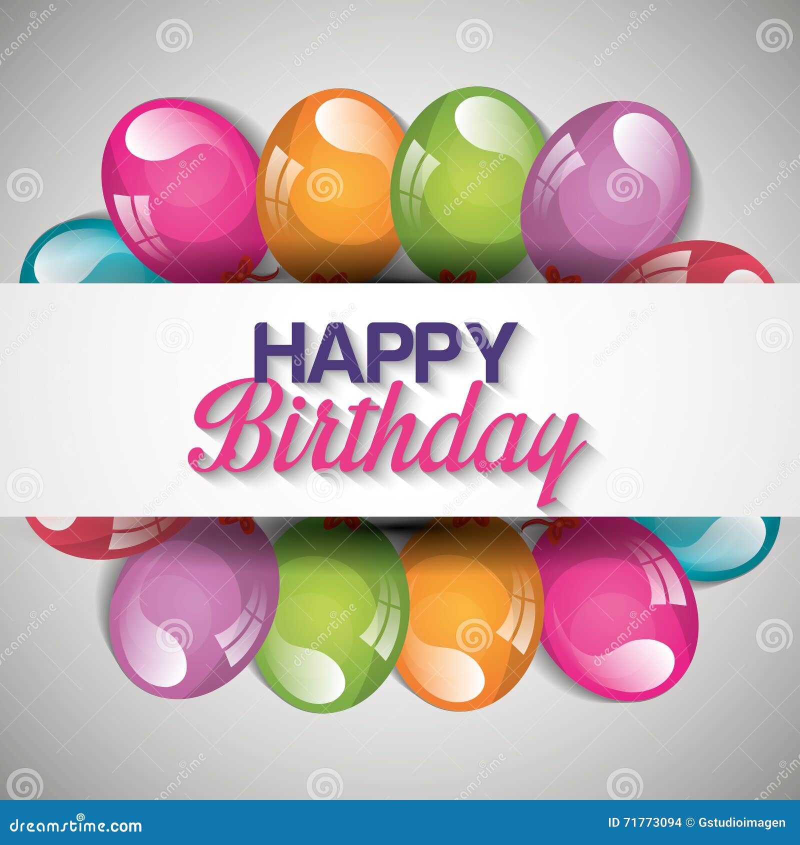 Happy birthday card design stock illustration. Illustration of holiday ...