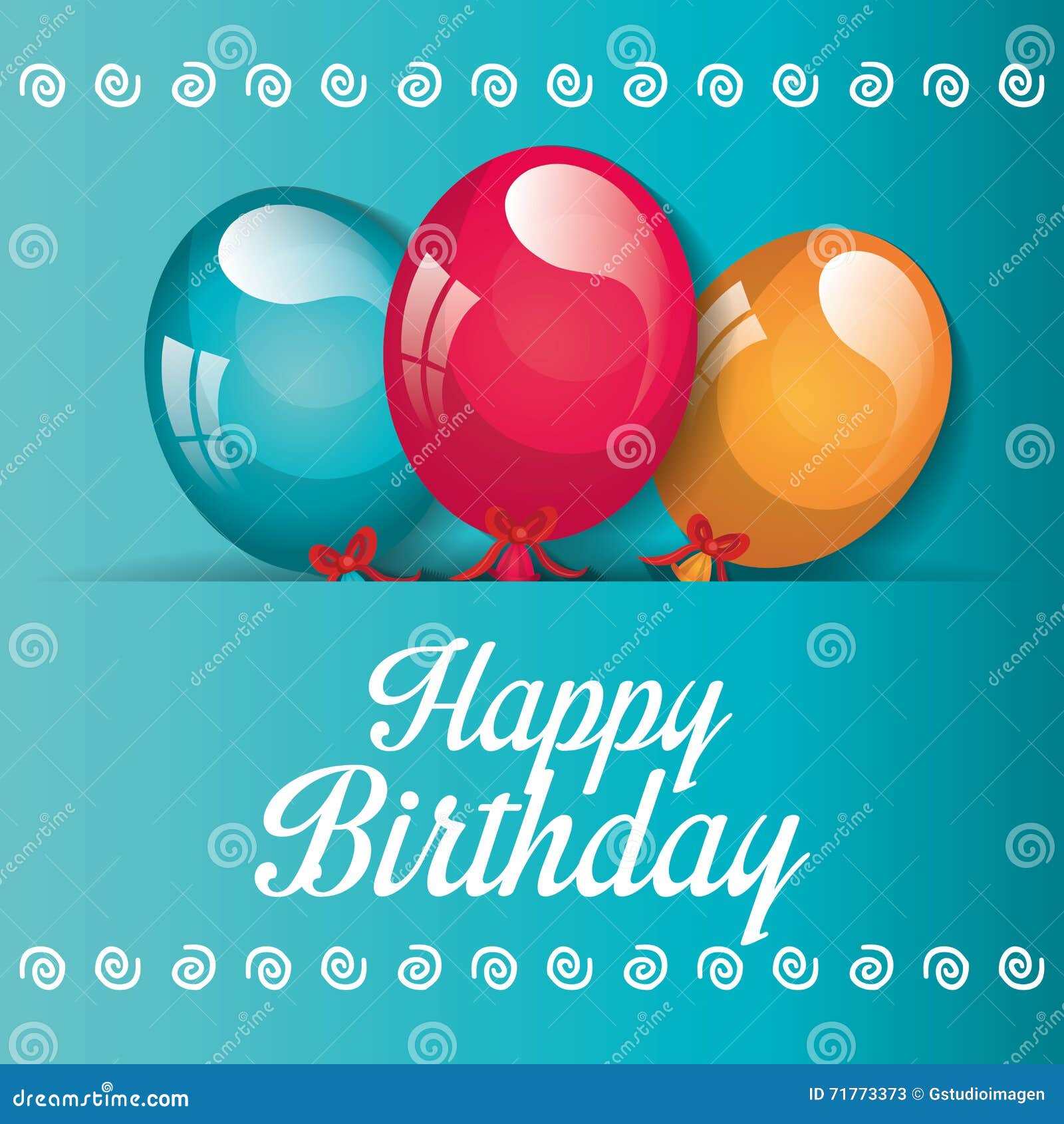 Happy birthday card design stock illustration. Illustration of greeting ...