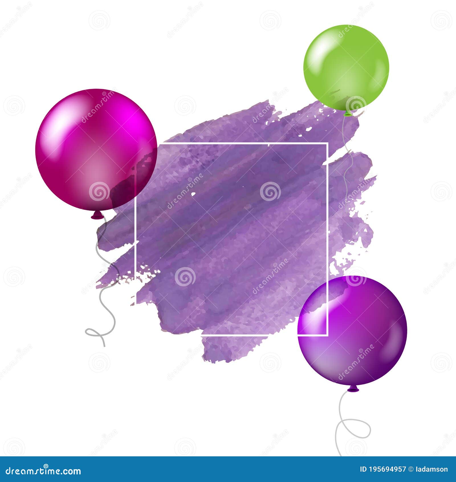 Happy Birthday Card stock vector. Illustration of greeting - 195694957