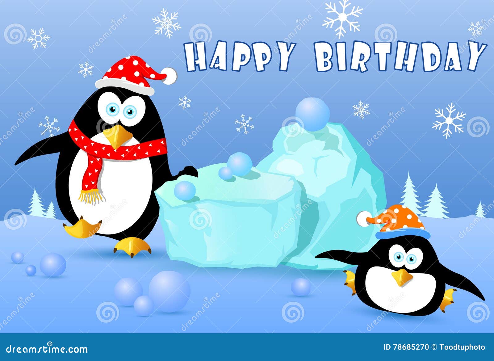 Happy Birthday Snow Stock Illustrations – 8,750 Happy Birthday Snow ...
