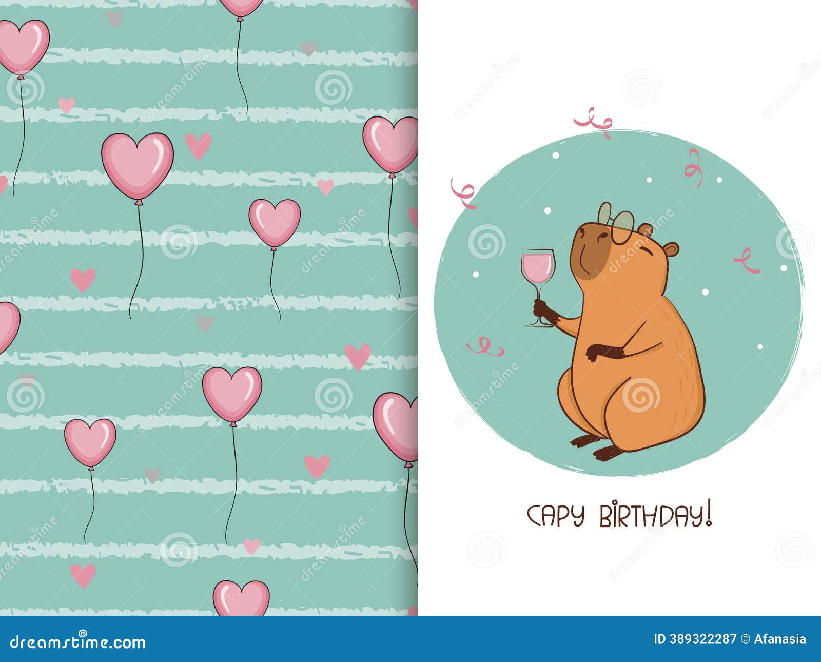 Capybara Vector Searching Game With Summer Village Landscape. Spot ...