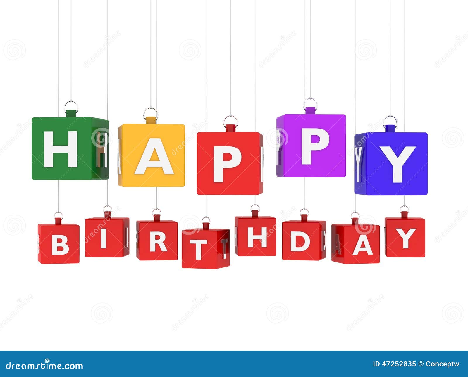 Happy birthday stock illustration. Illustration of happy - 47252835