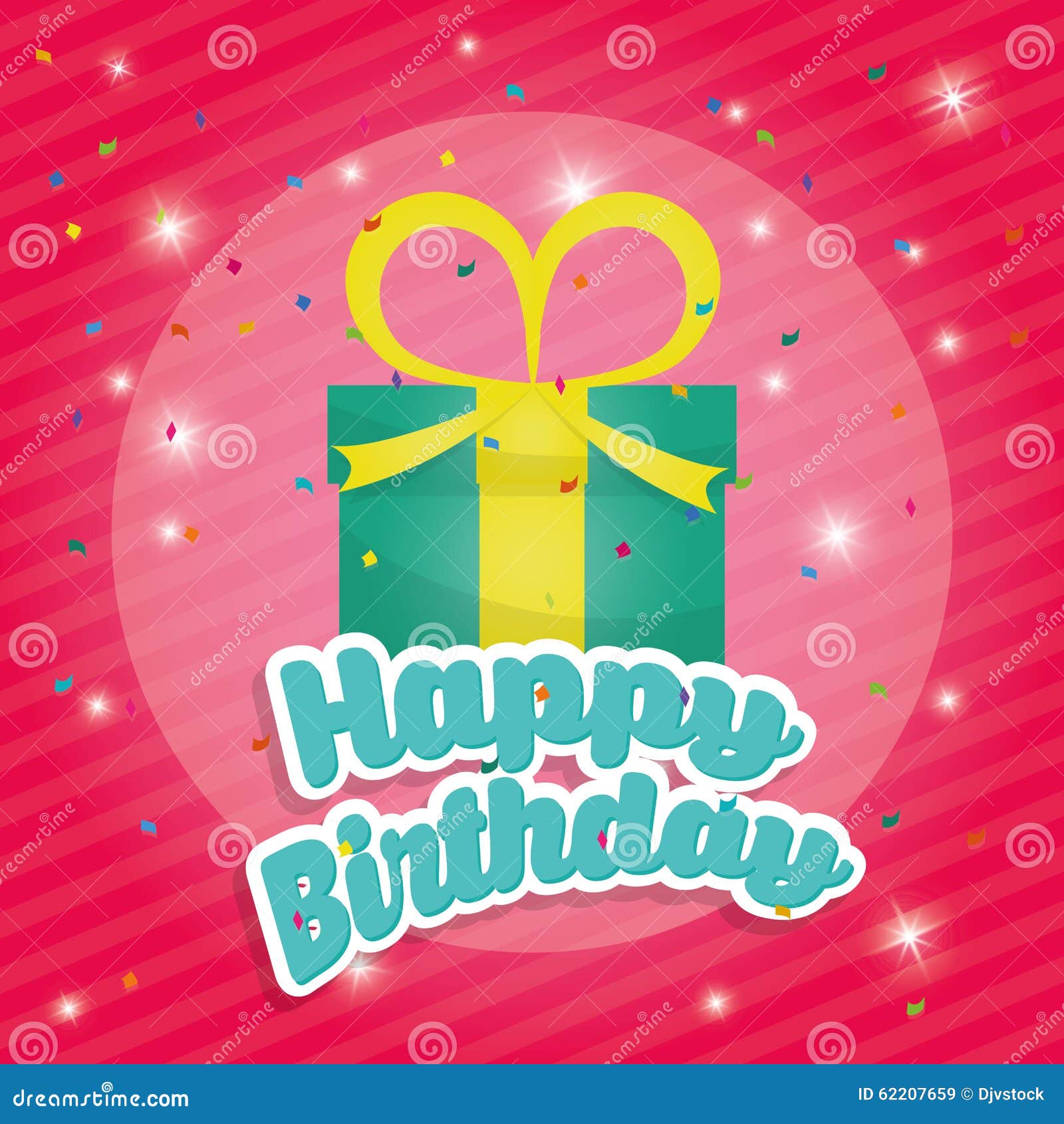 Happy Birthday Colorful Card Stock Vector - Illustration of element ...