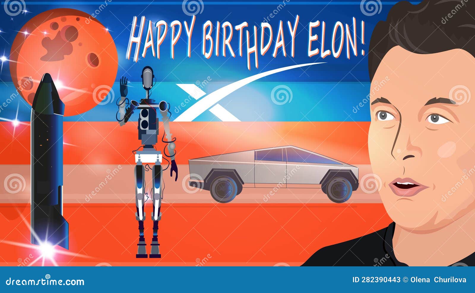 Elon Musk Happy Birthday. Elon Musk Portrait, Tesla Cybertruck,Optimus ... Elon Musk Happy Birthday. Elon Musk Portrait, Tesla Cybertruck,Optimus ...