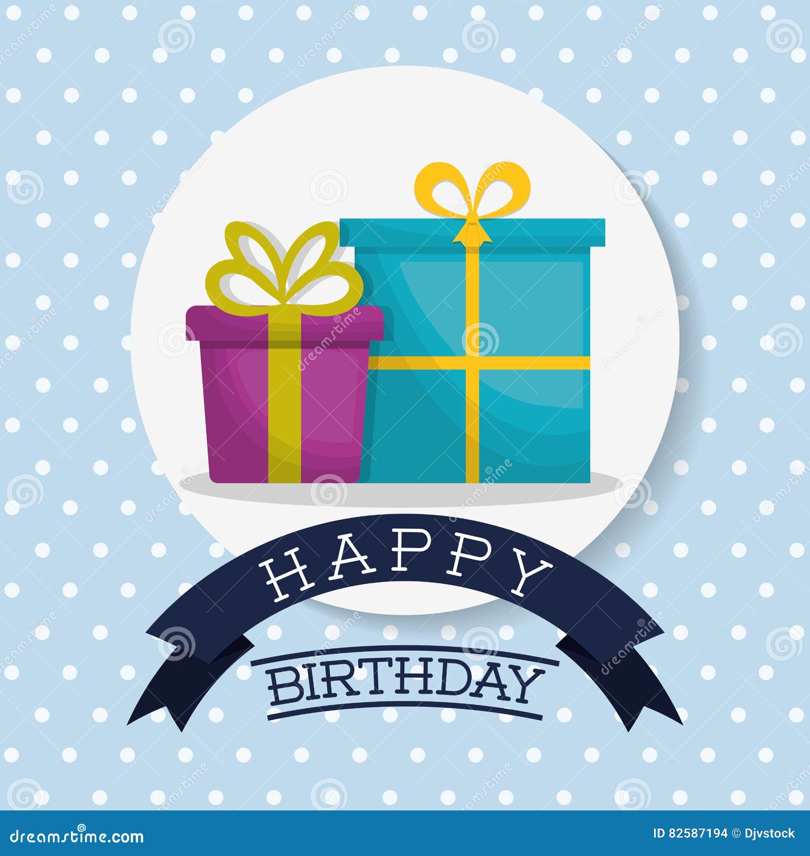 Happy Birthday Emblem Image Stock Vector - Illustration of style ...