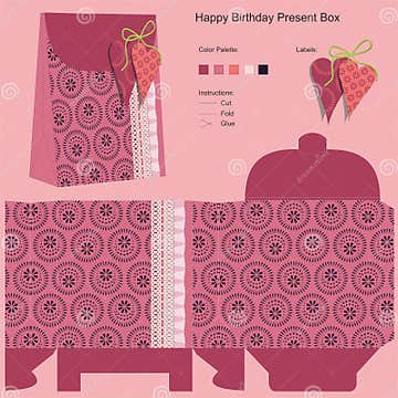 Present Box Template stock vector. Illustration of cartoon - 29857075