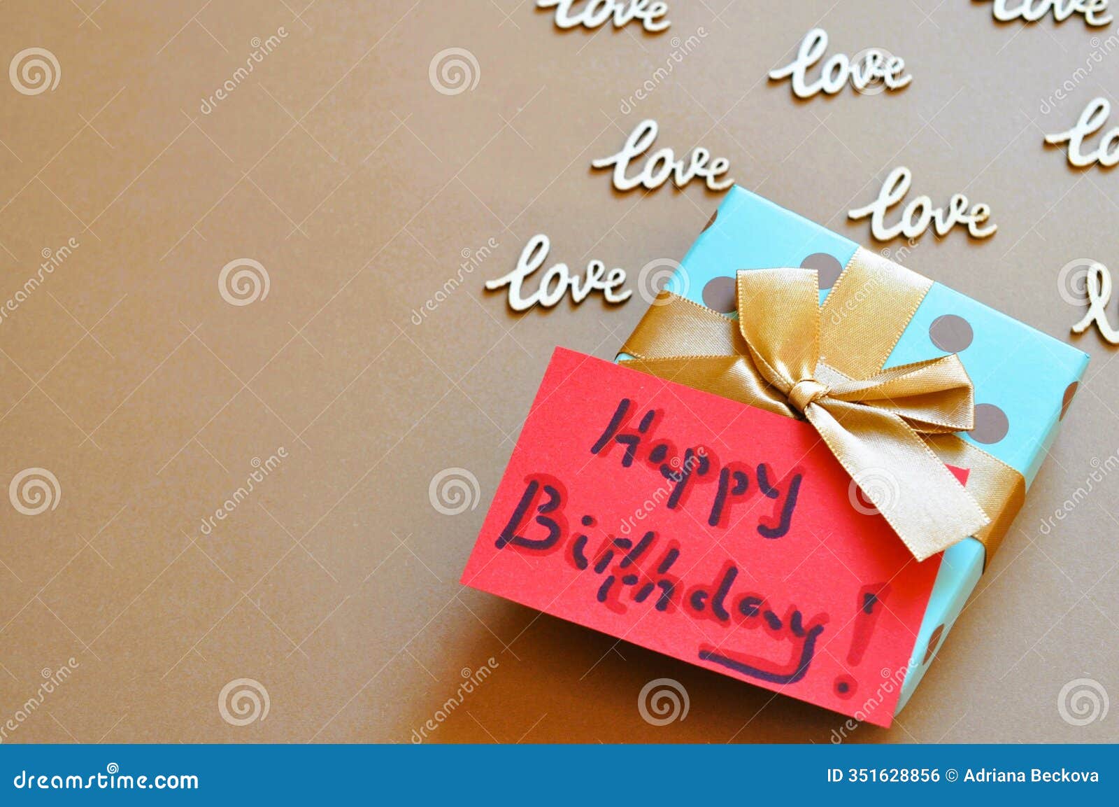 Happy Birthday Gift Card on Birthday Present Stock Illustration ...