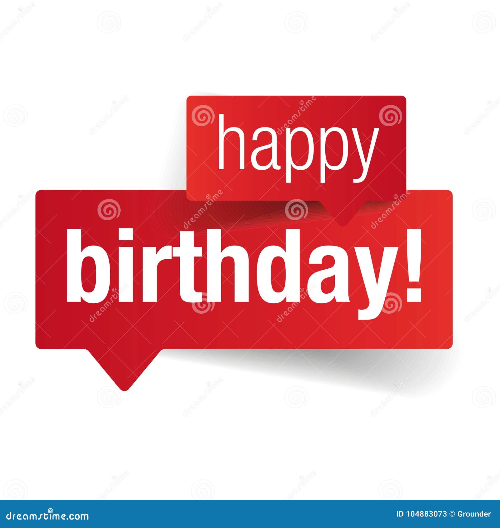 Happy Birthday Greeting Card Sign Stock Vector - Illustration of ...