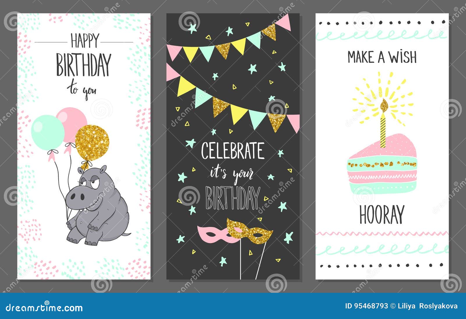 Happy Birthday Greeting Cards And Party Invitation Templates