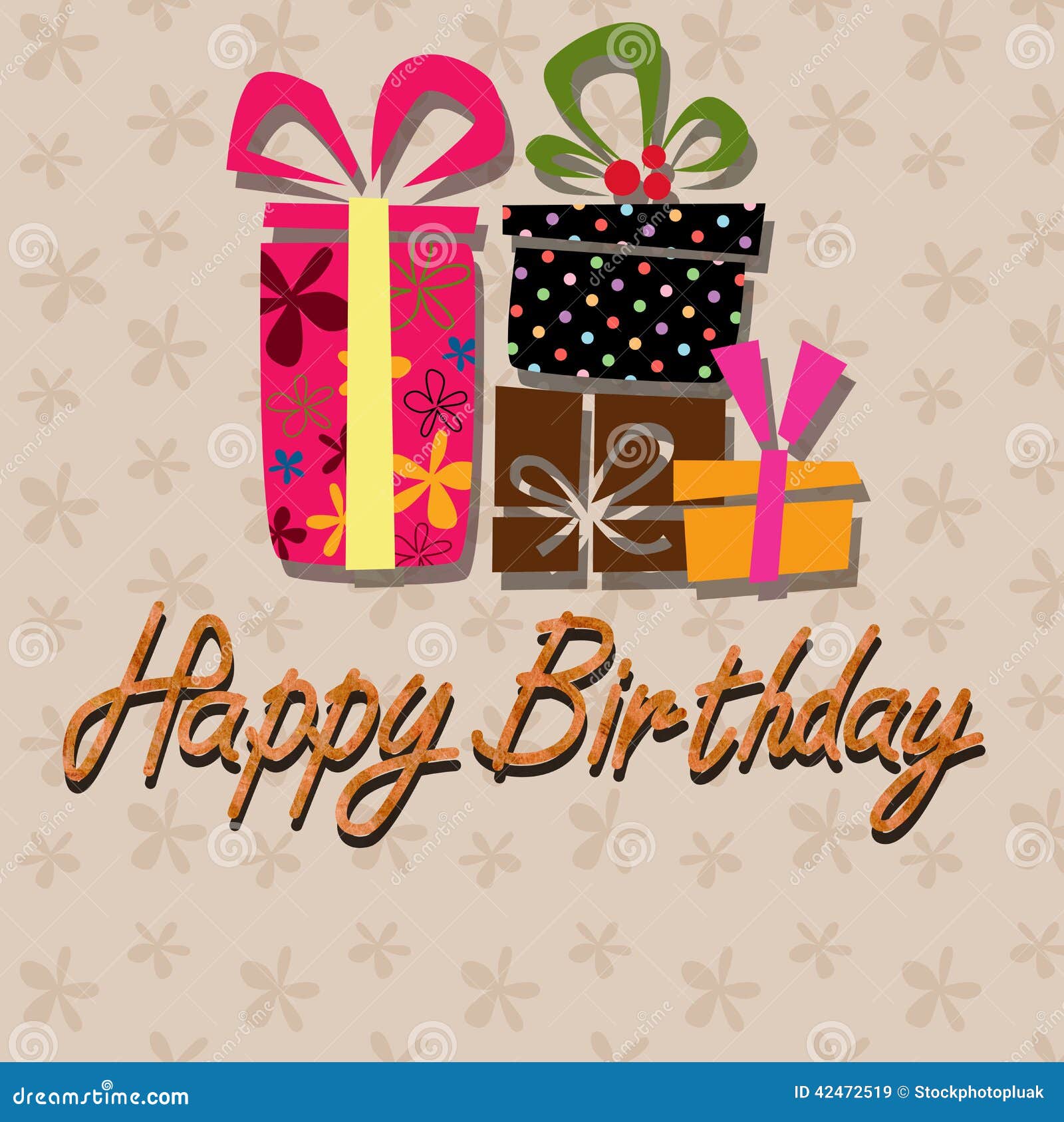 Happy Birthday, Handwriting Lettering Patterned Background Stock Image ... Happy Birthday, Handwriting Lettering Patterned Background Stock Image ...