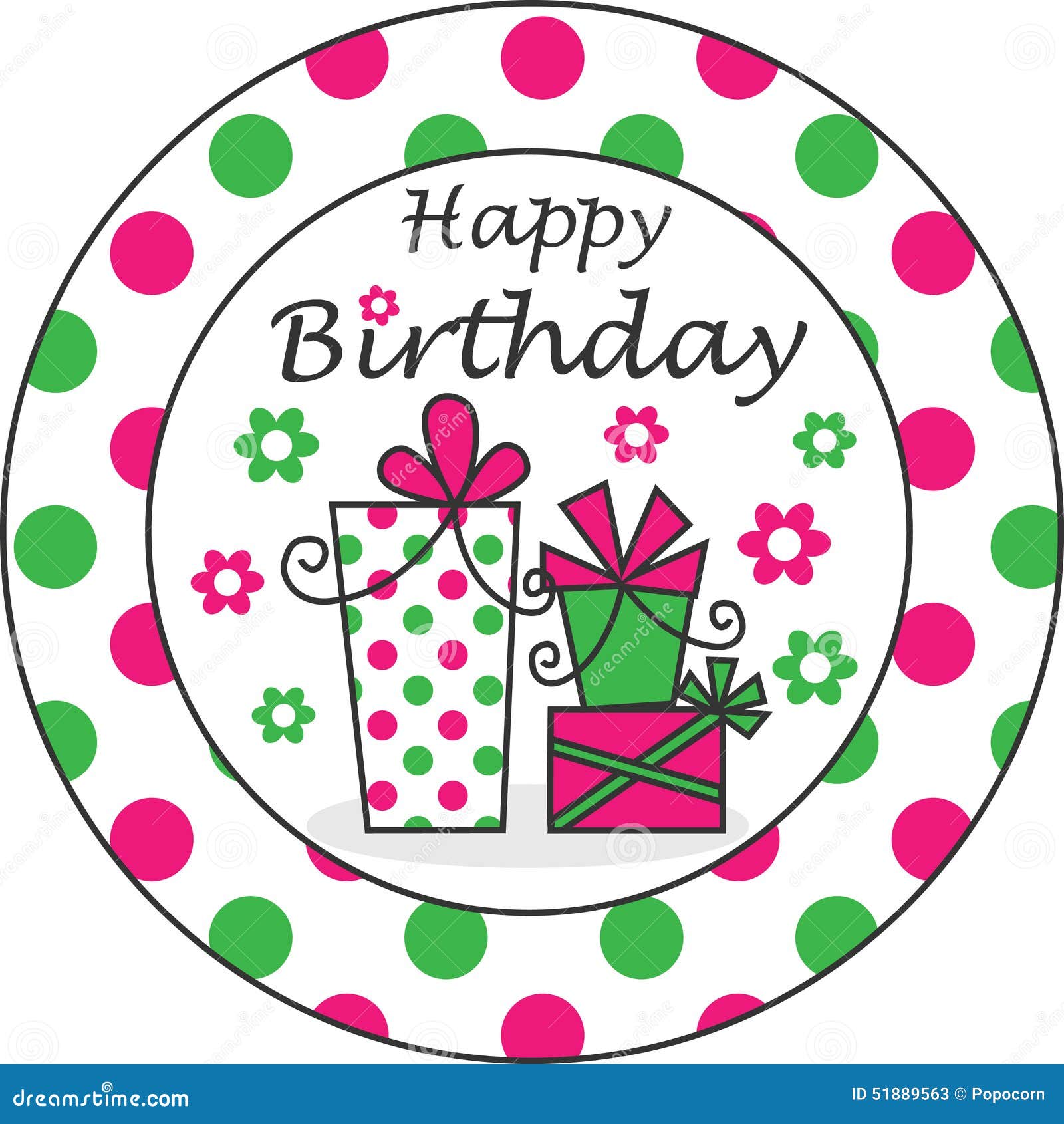 Happy birthday stock illustration. Illustration of festive - 51889563