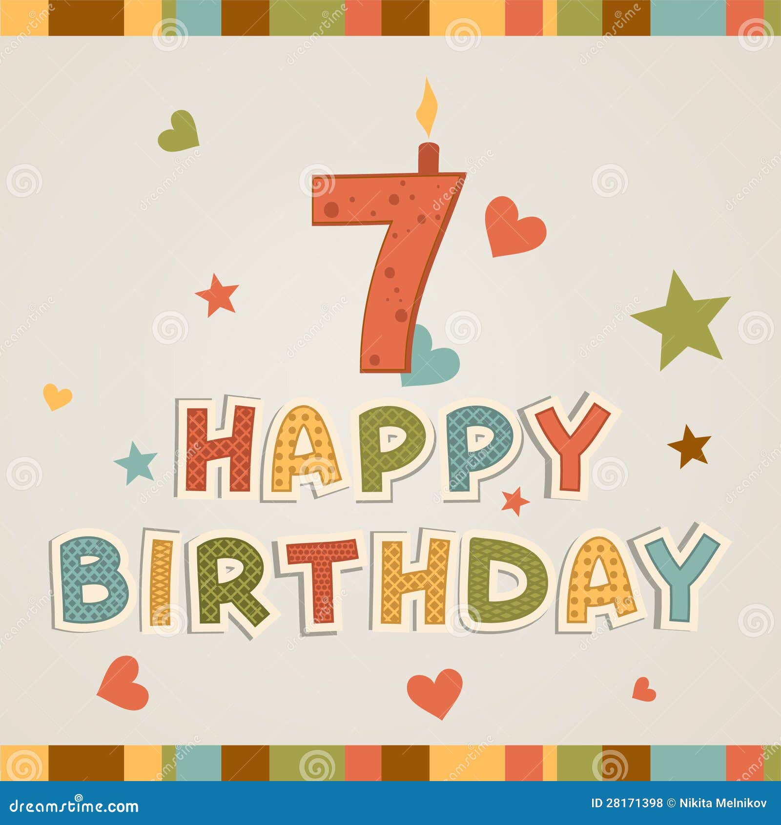 Seven Year Old Birthday Templates