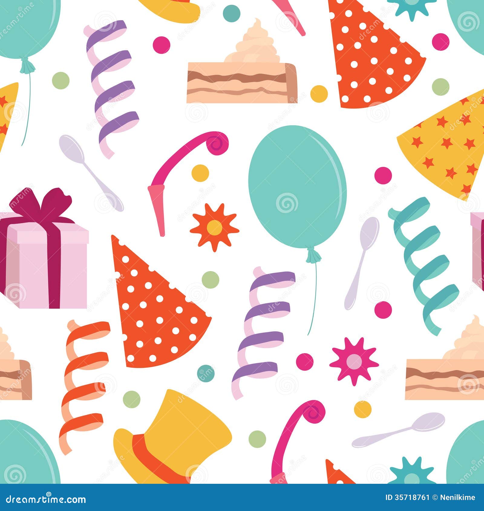 Happy Birthday Party Background Stock Vector - Illustration of ...