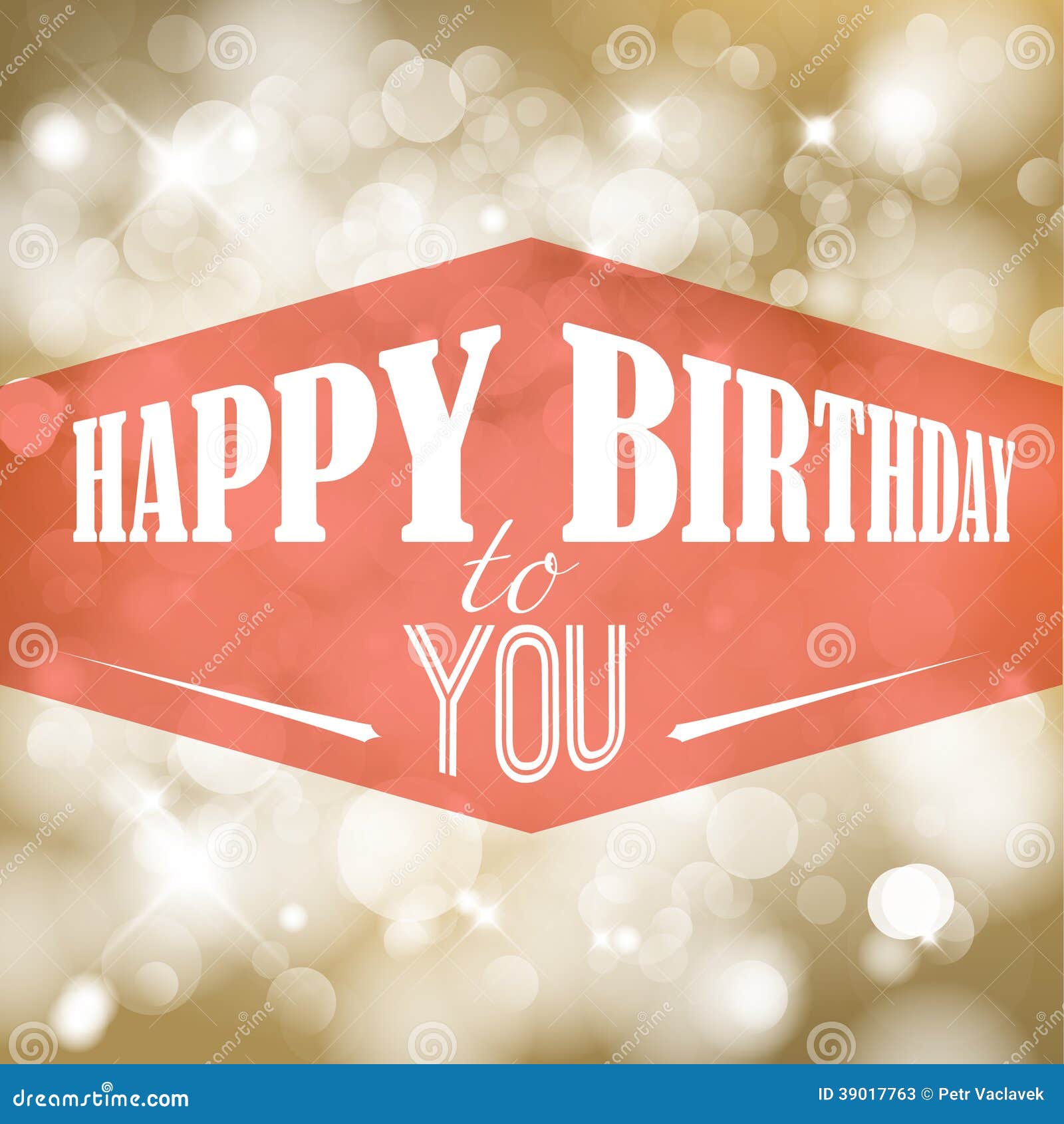 Happy Birthday Retro Vector Illustration Stock Vector - Illustration of ...