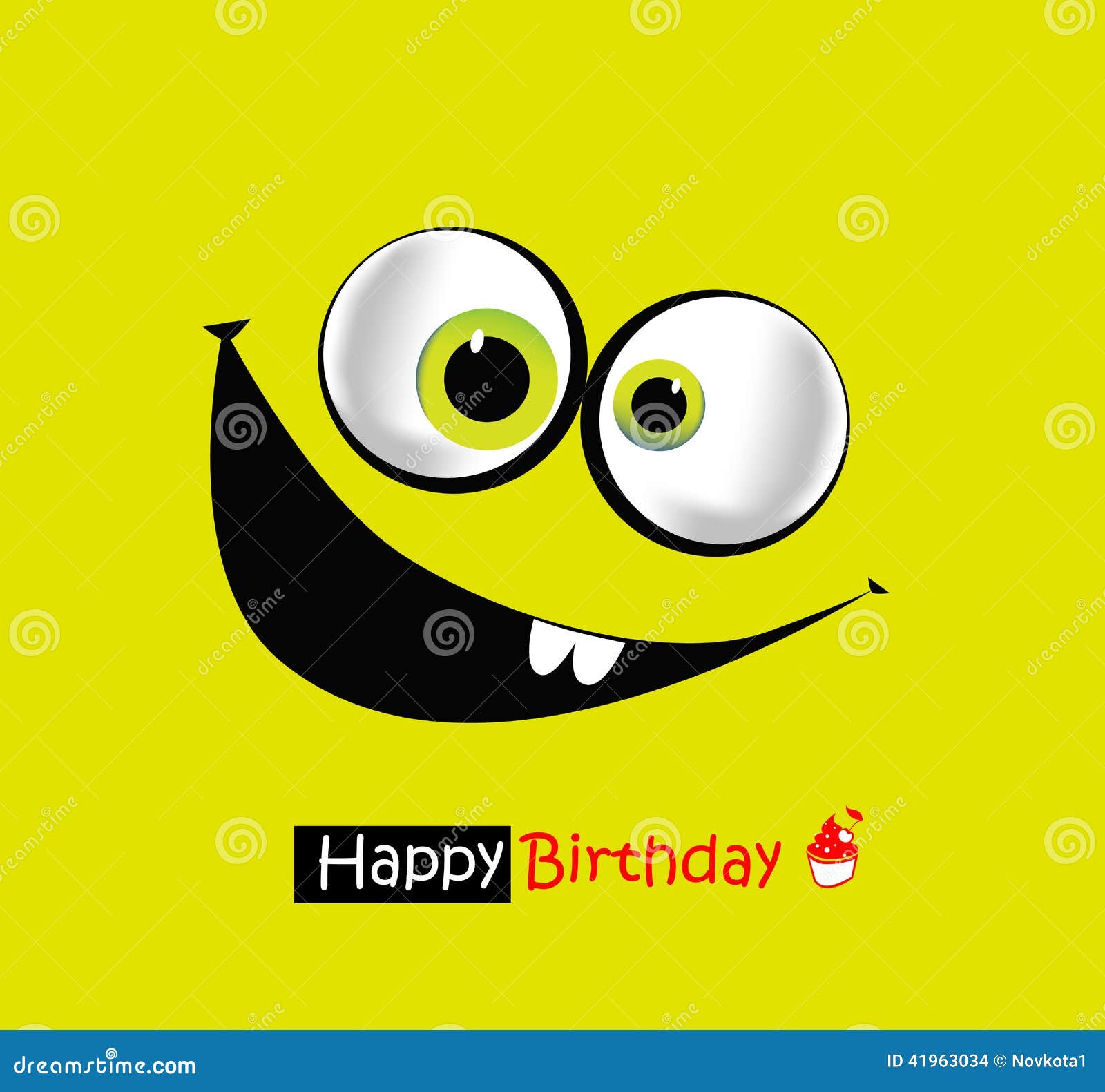 Happy Birthday smiles stock illustration. Illustration of gift - 41963034