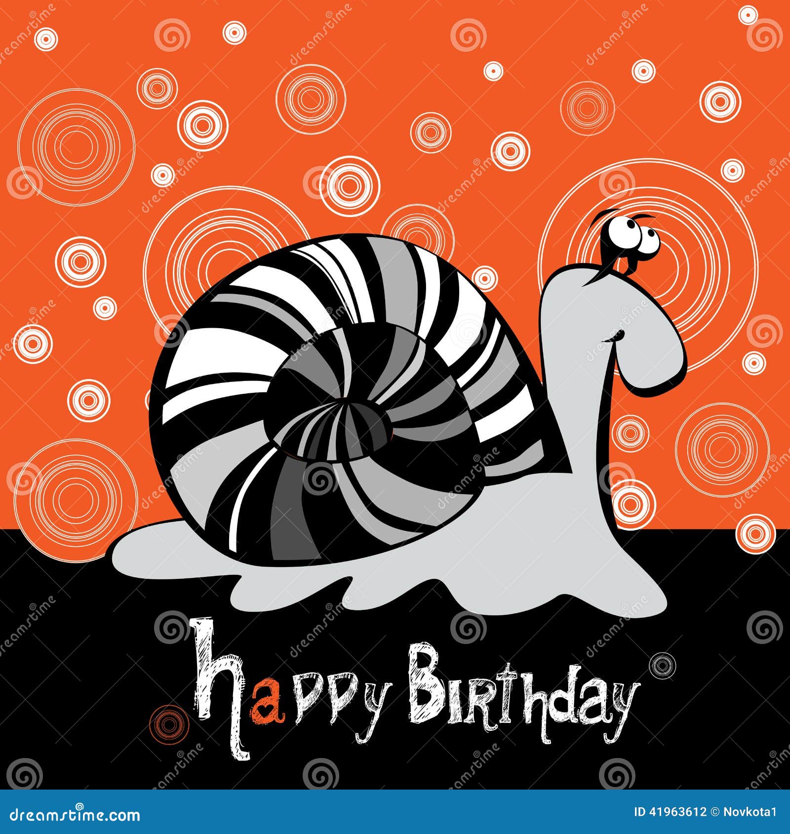 Birthday Snail 3 Year Old Stock Photography | CartoonDealer.com #216207242