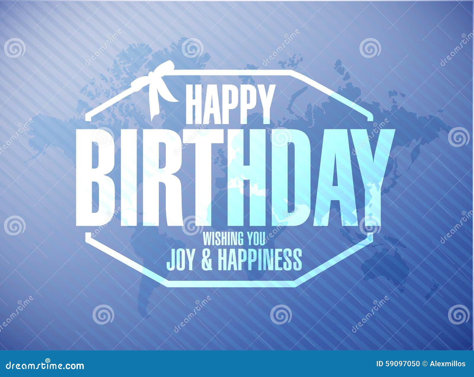 Happy Birthday Stamp World Map Stock Photography | CartoonDealer.com ...
